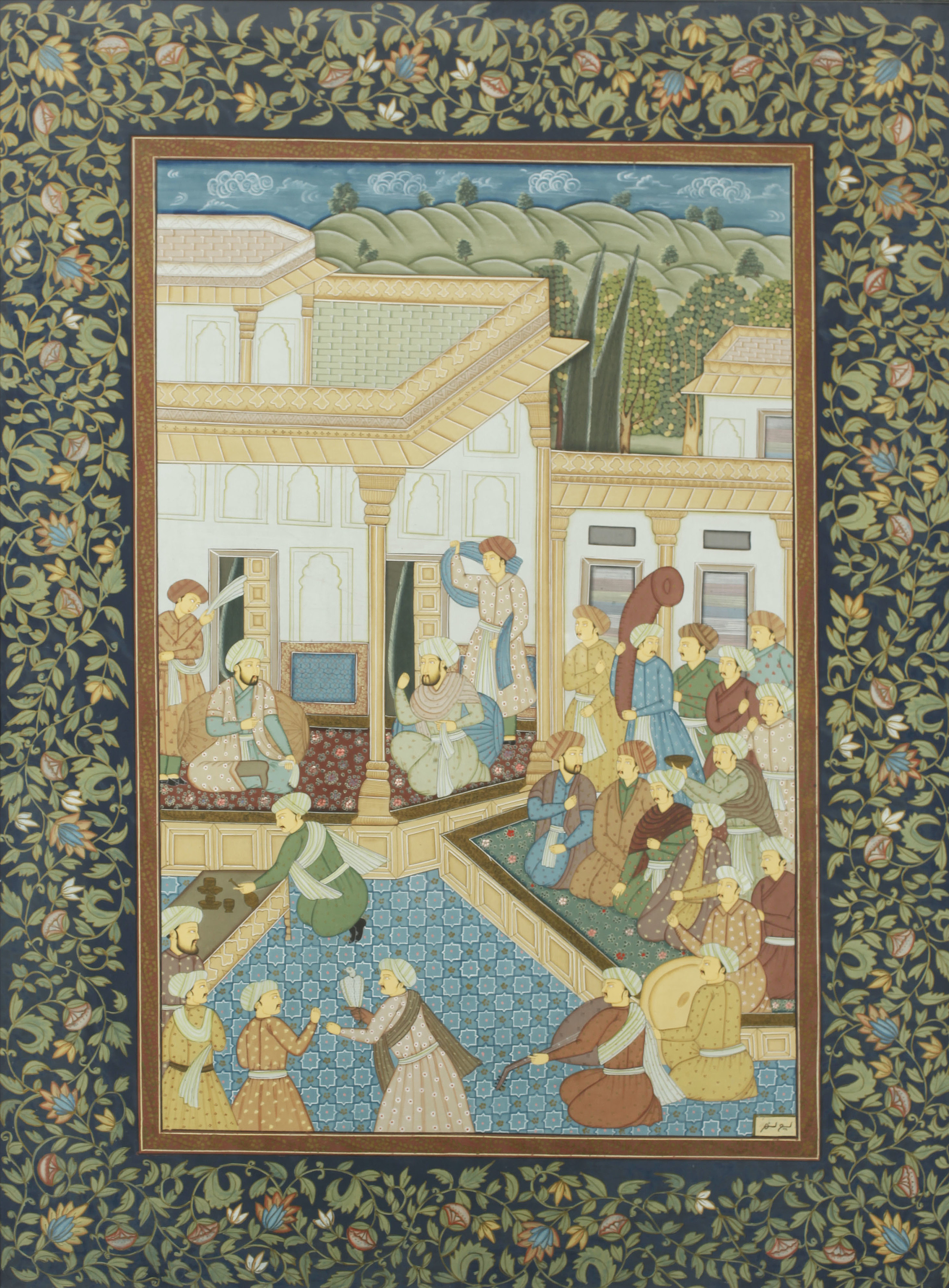 UNKNOWN ARTIST, gouche, signed. - Bukowskis