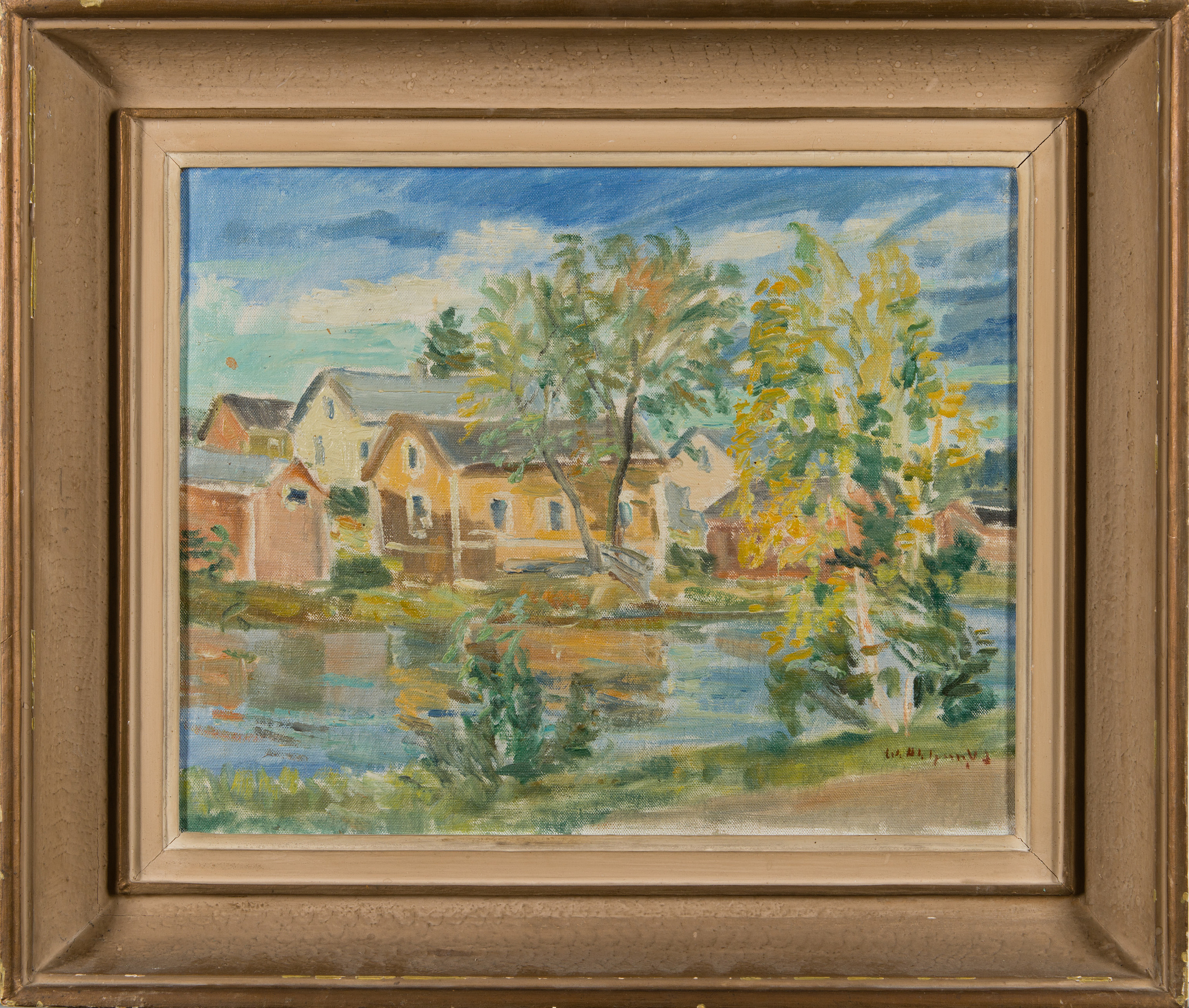 WILLIAM AHLGREN, olja på duk, uppfodrad på kartong, signerad. - Bukowskis