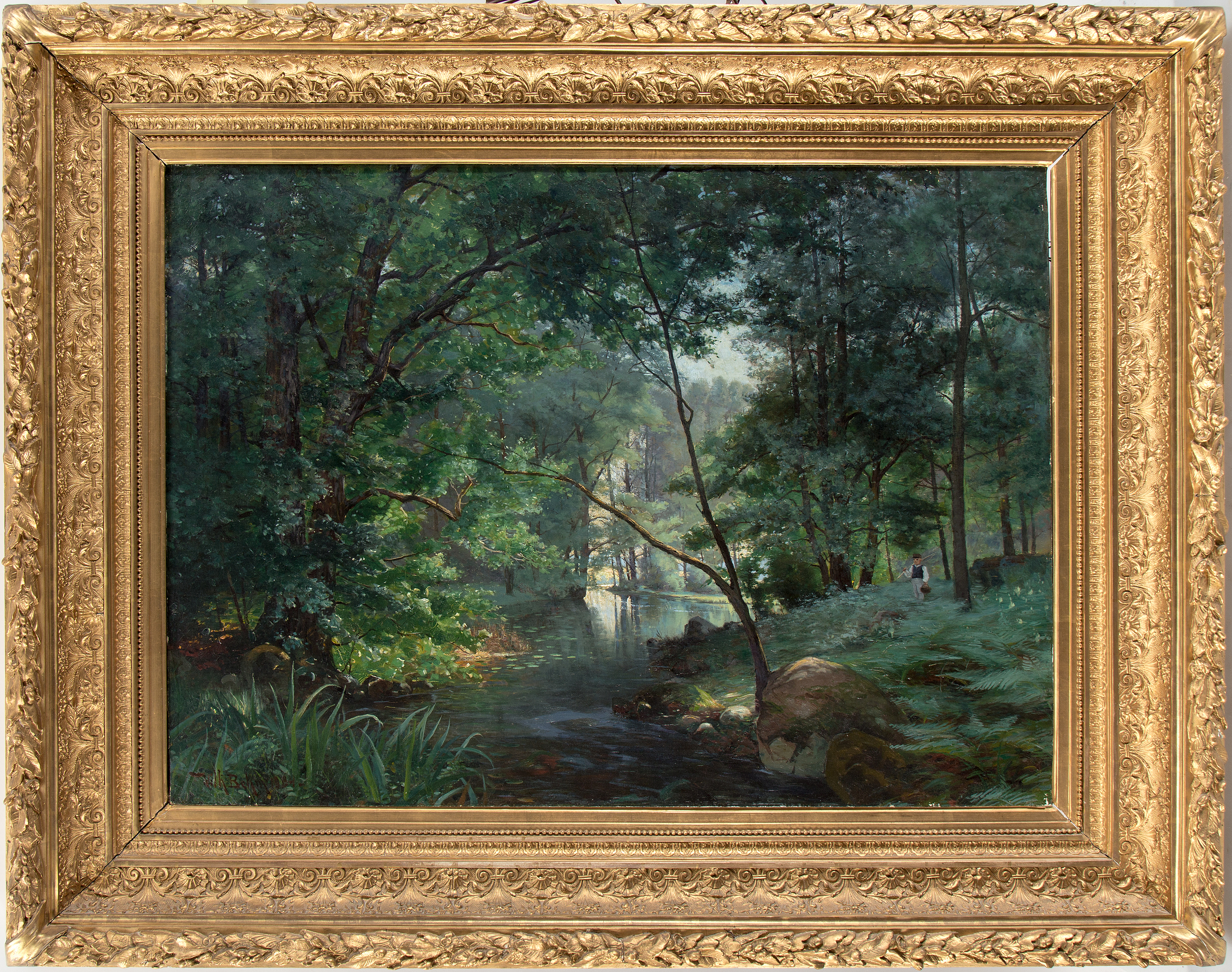 An oil on canvas by Wilhelm Behm, signed and dated 1884. - Bukowskis
