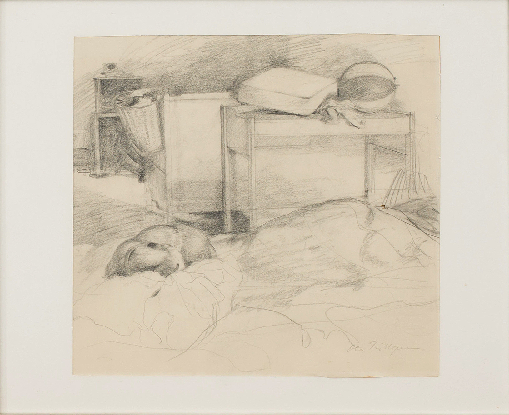 OLA BILLGREN, blyerts, signerad. - Bukowskis