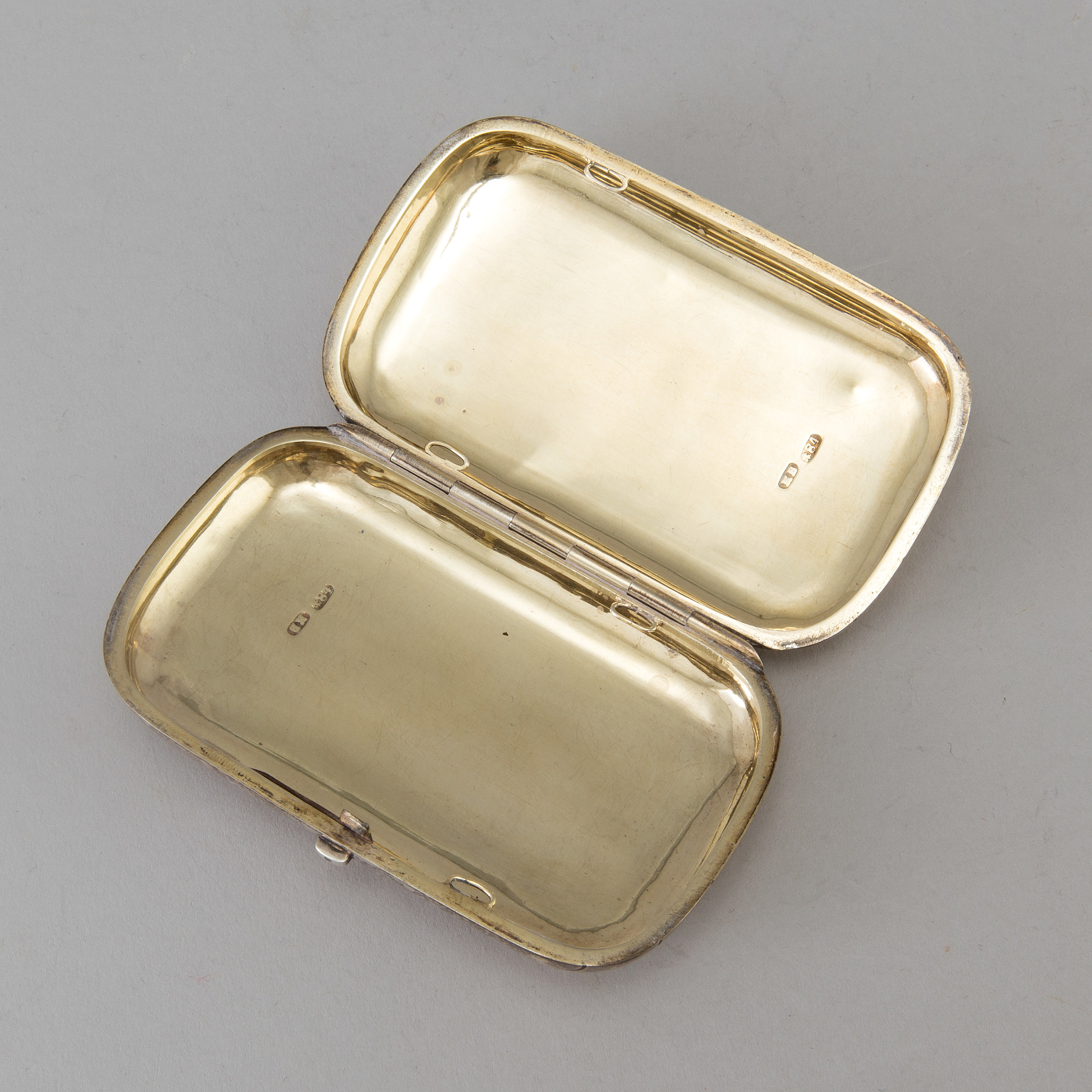 CIGARETTFODRAL, silver, Sankt Petersburg, Ryssland, 1900-talets början ...