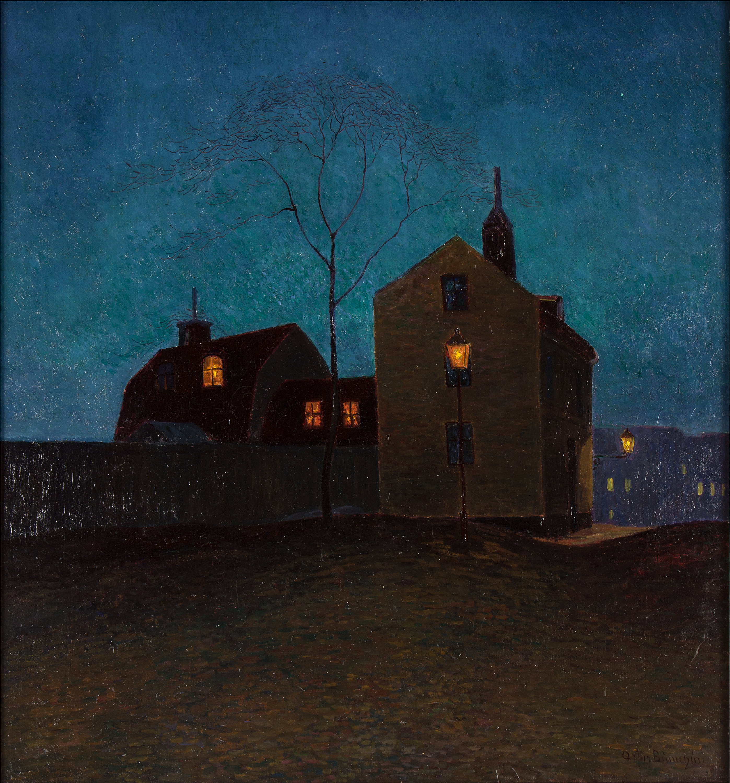 ARTHUR BIANCHINI, oil on canvas, signed. - Bukowskis