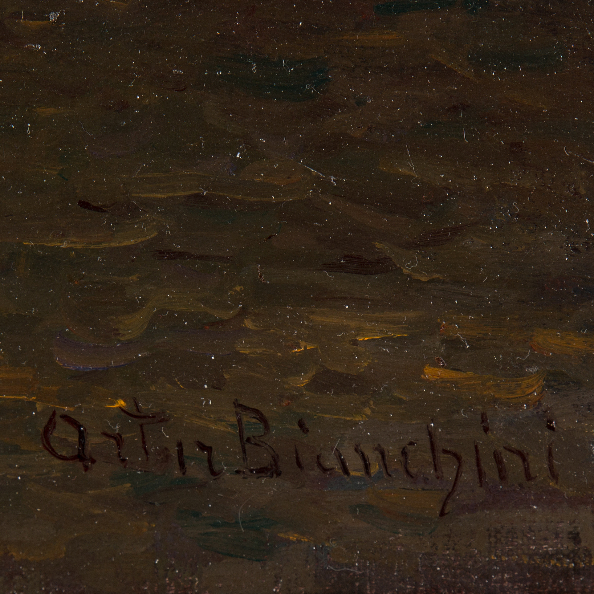 ARTHUR BIANCHINI, oil on canvas, signed. - Bukowskis