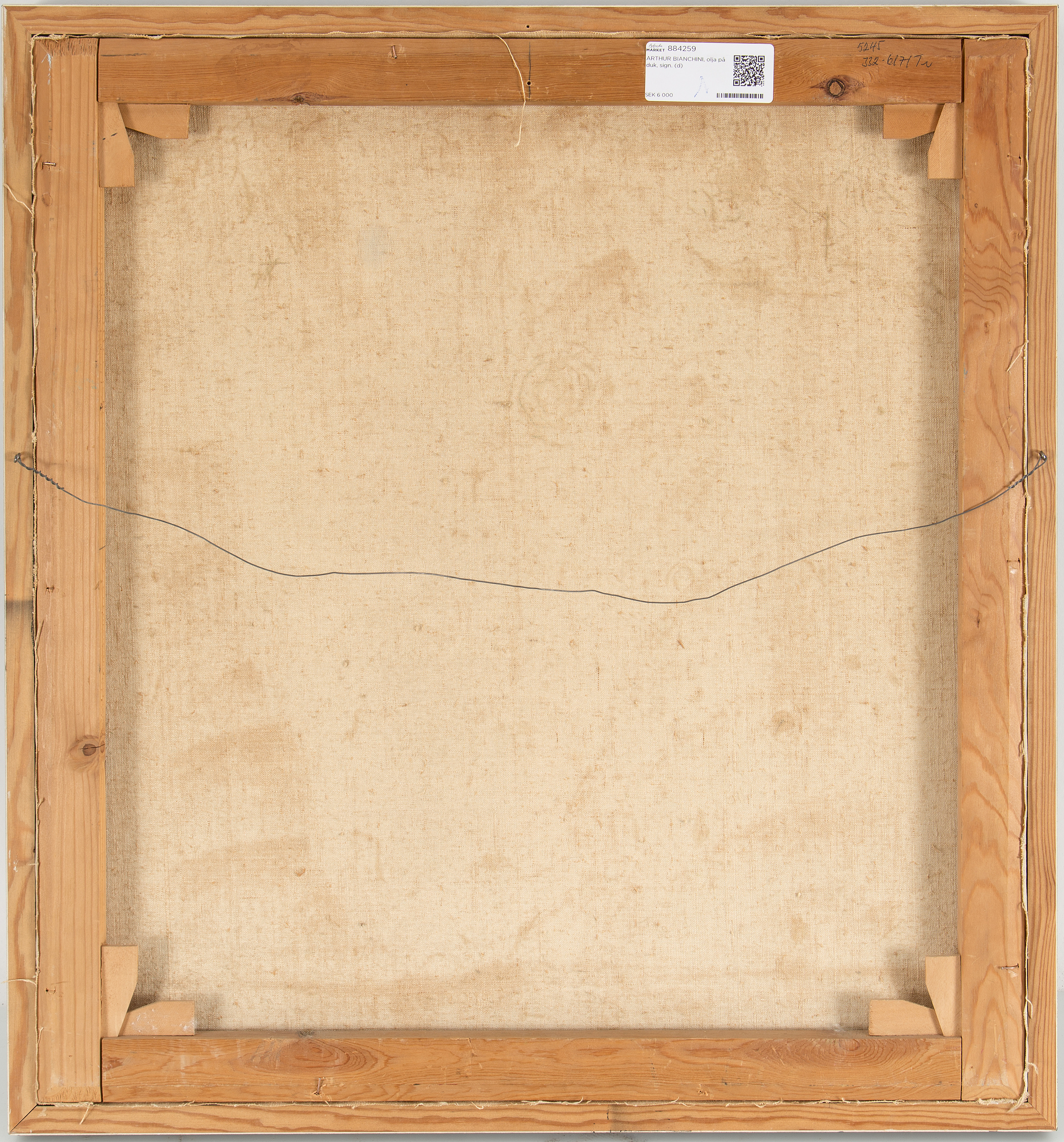 ARTHUR BIANCHINI, oil on canvas, signed. - Bukowskis