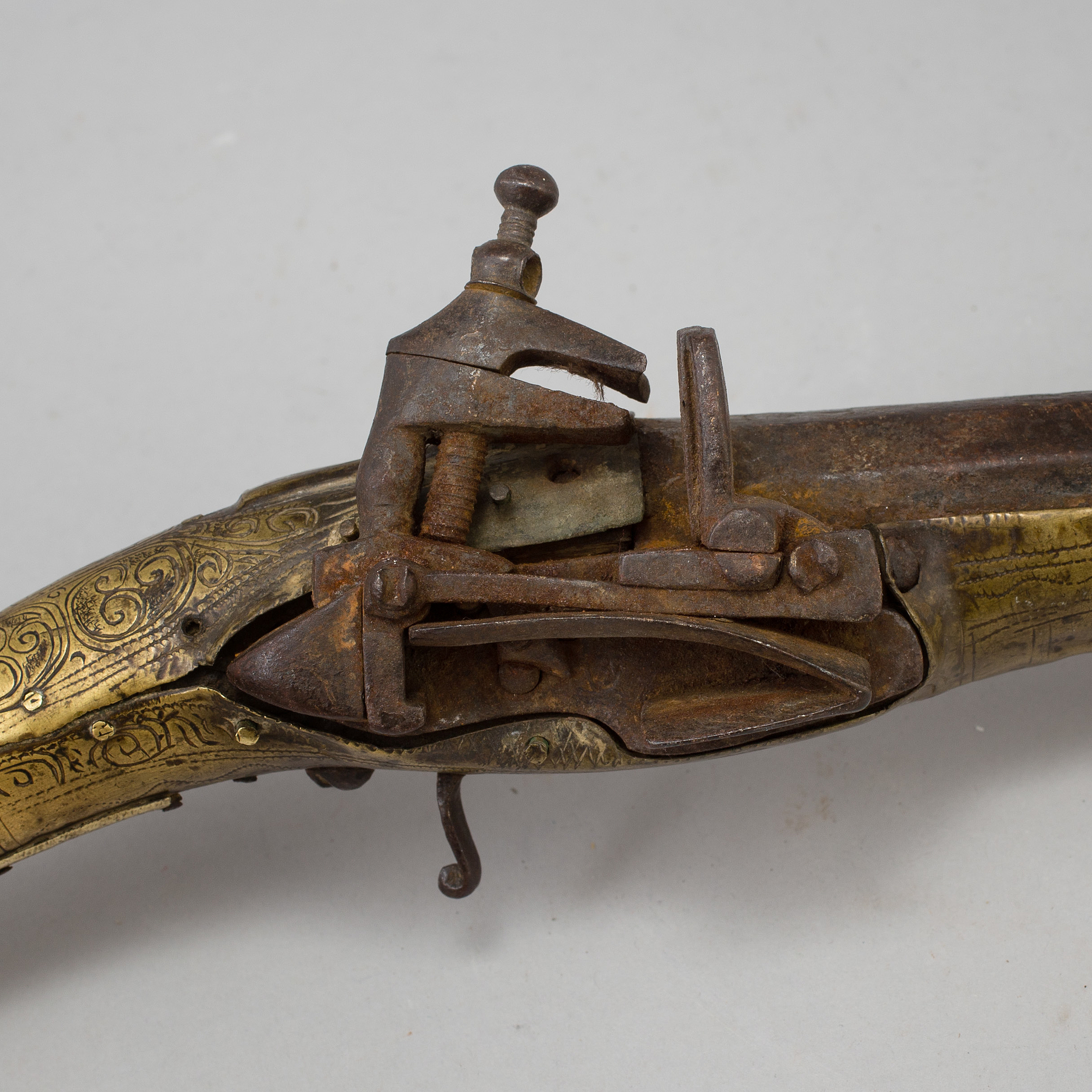 A North African flintlock pistol from the 19th century. - Bukowskis