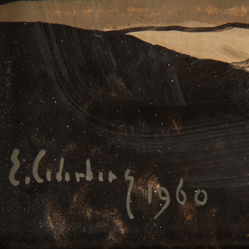 ERIC CEDERBERG, oil on panel, signed and dated 1960. - Bukowskis