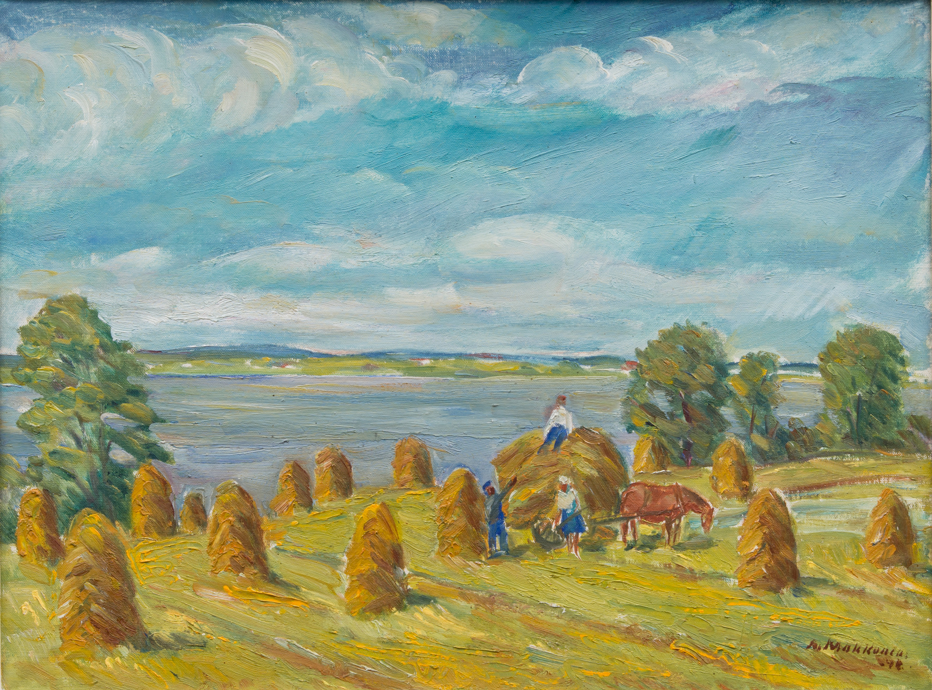 oil on canvas, signed and dated. 1940s. - Bukowskis