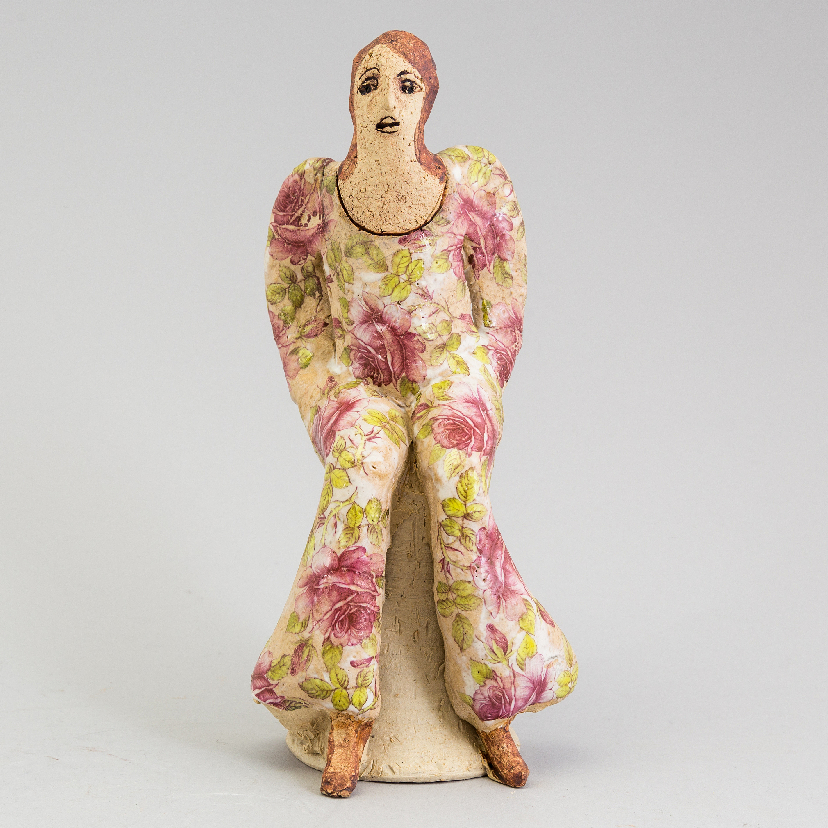 LISA LARSON, a unique stoneware figurine, Gustavsberg. Signed. - Bukowskis