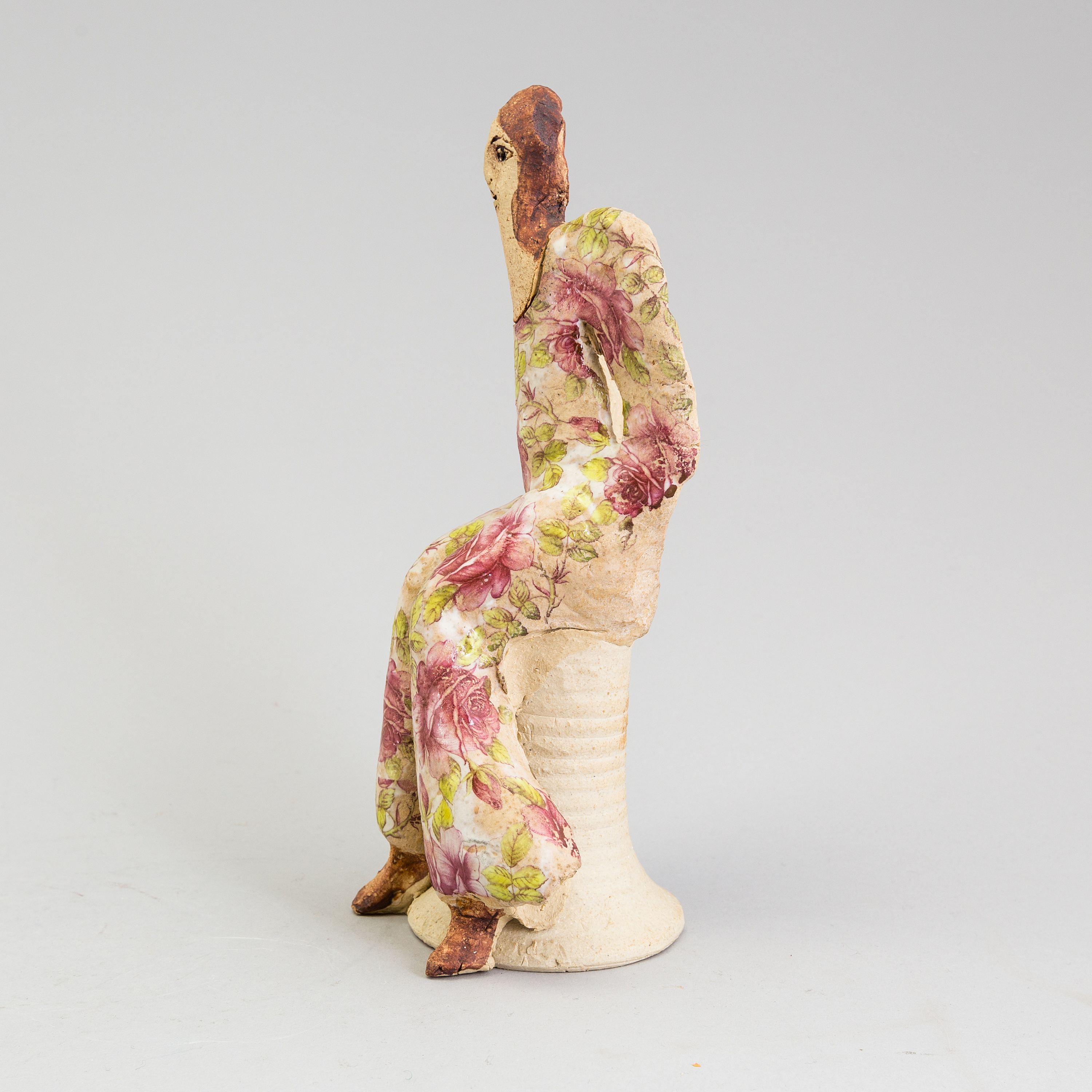 LISA LARSON, a unique stoneware figurine, Gustavsberg. Signed. - Bukowskis