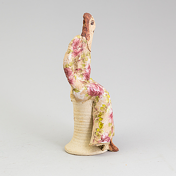 LISA LARSON, a unique stoneware figurine, Gustavsberg. Signed. - Bukowskis