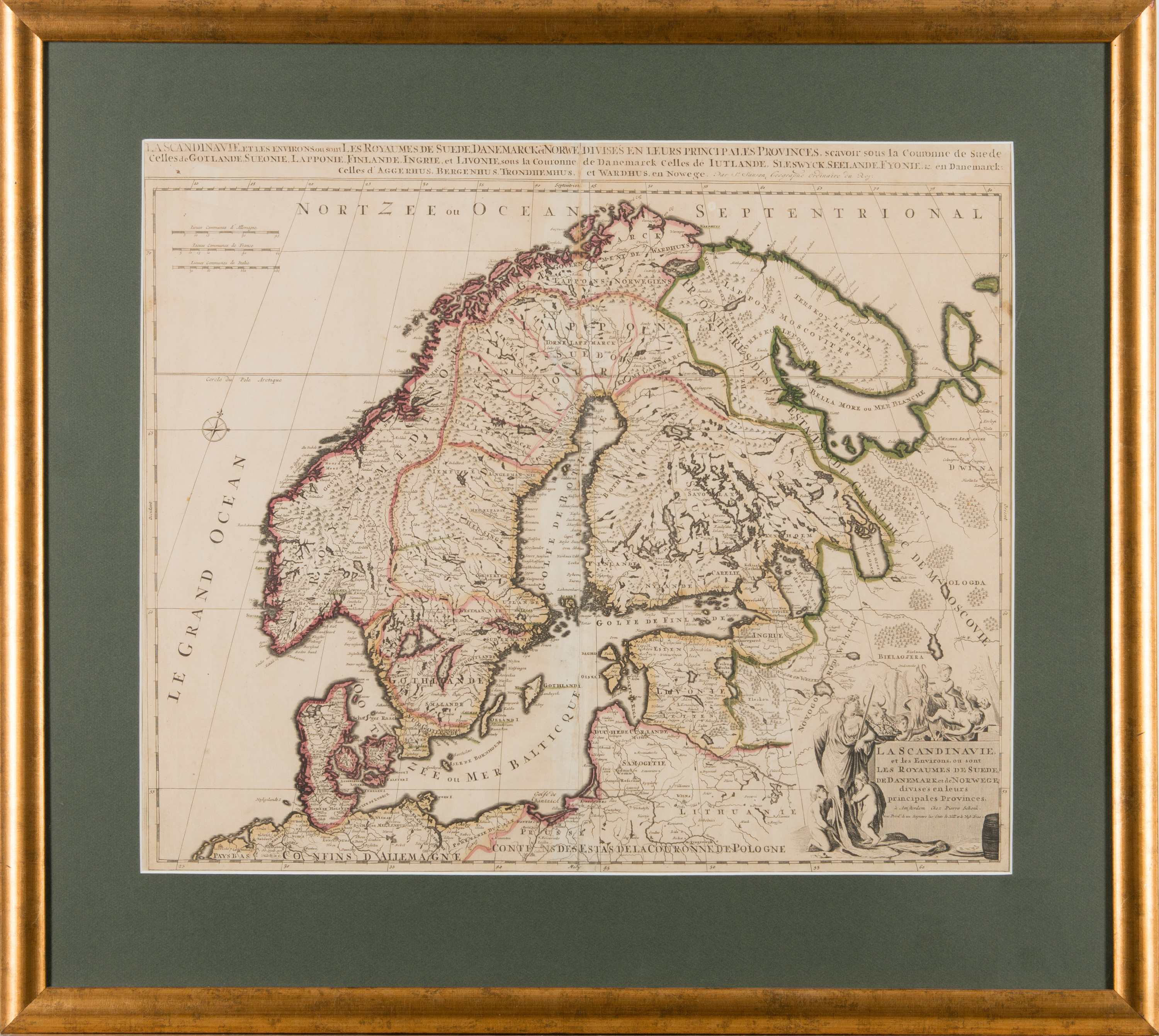 A MAP, hand-coloured copper engraving, Pierre Schenk, Amsterdam, circa ...