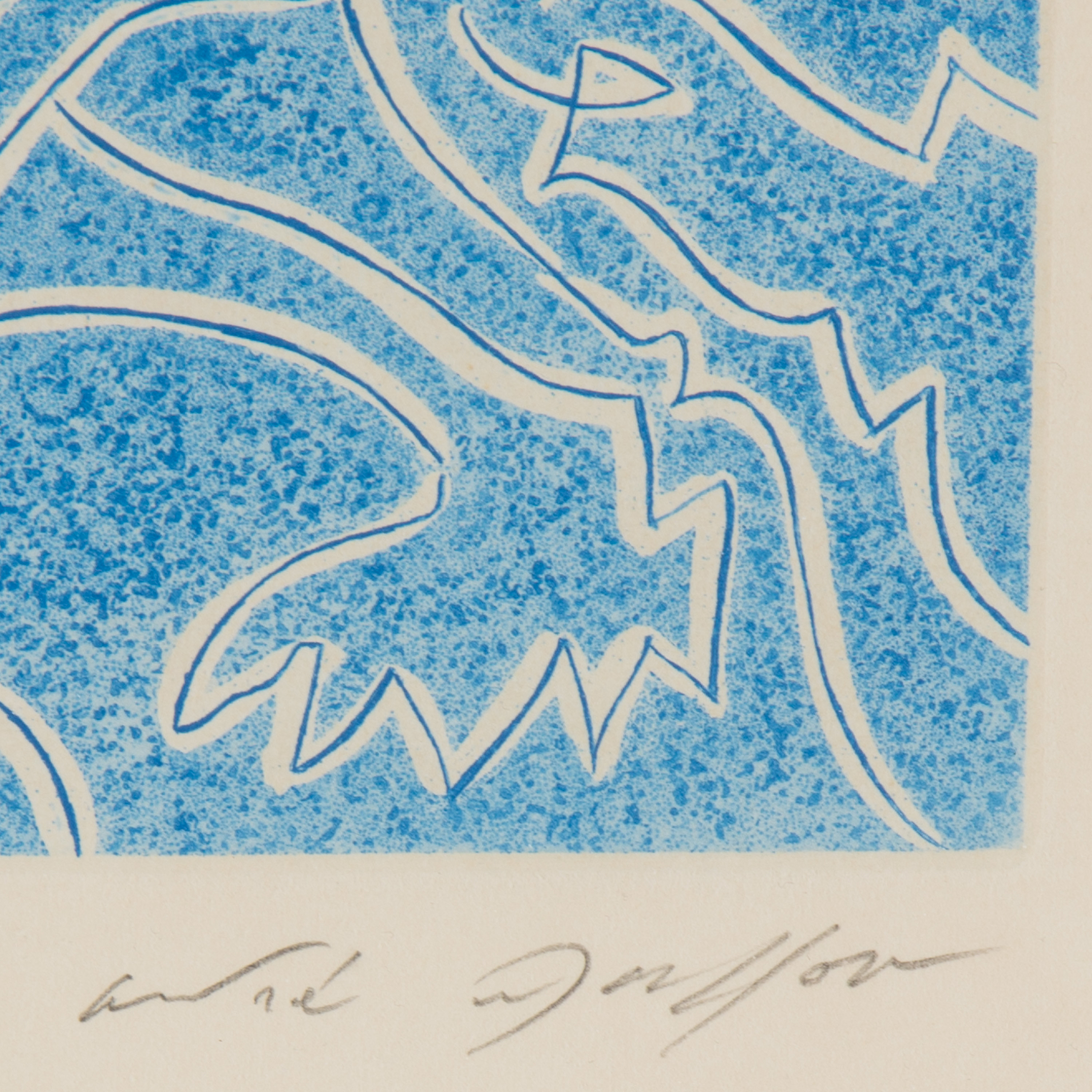 An André Masson color litograph, signed and numbered 85/99. - Bukowskis