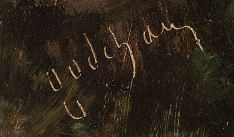 ALFRED GODCHAUX, oil on canvas. Signed. - Bukowskis