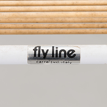 A pair of bar chairs marked Fly Line Carre (VI) – Italy, designed by ...