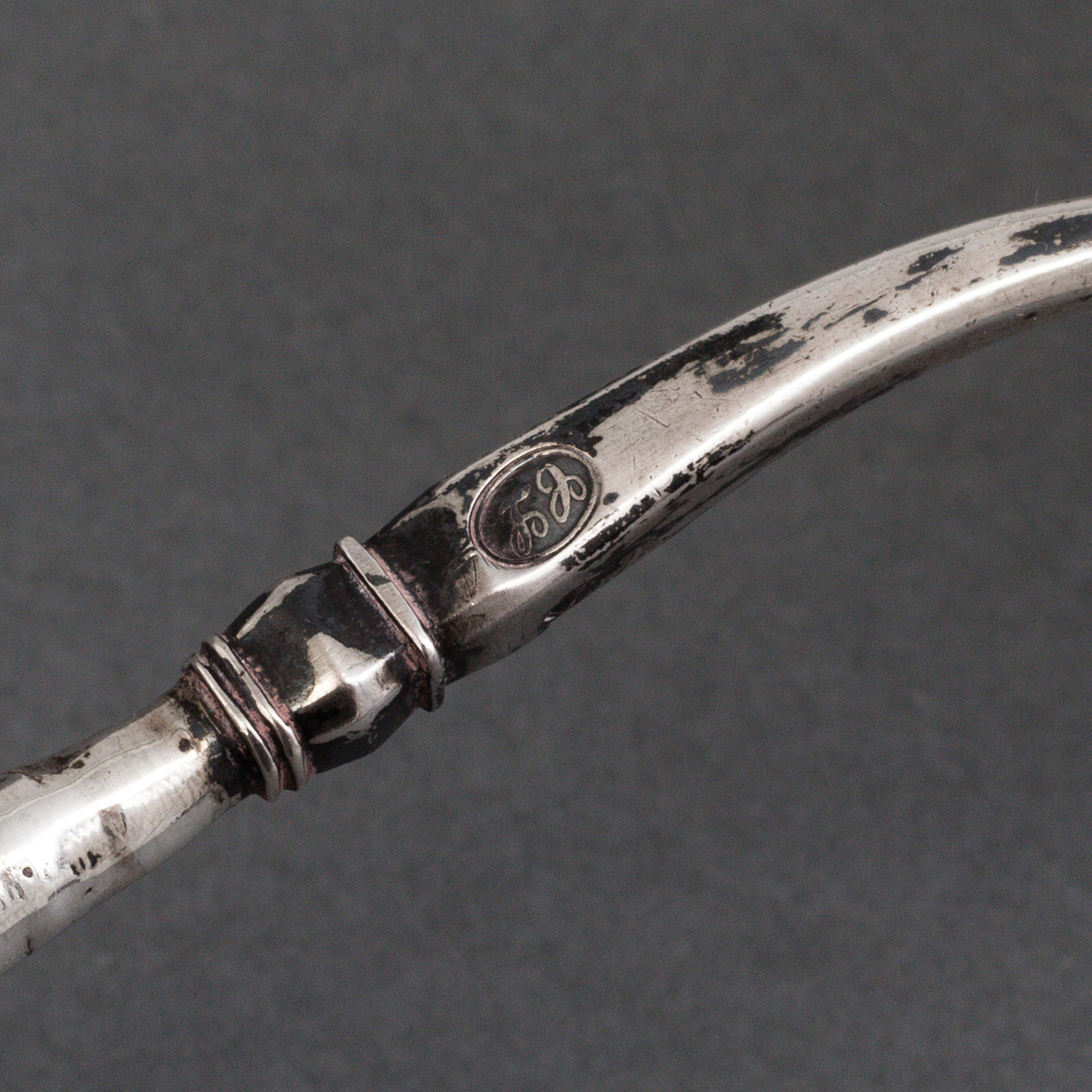 SOPPSLEV, silver, empire, med otydliga mästarstämplar, 1824. Vikt ca ...