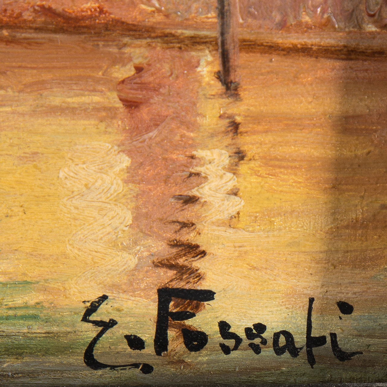 EMILIO FOSSATI, oil on canvas, signed. - Bukowskis