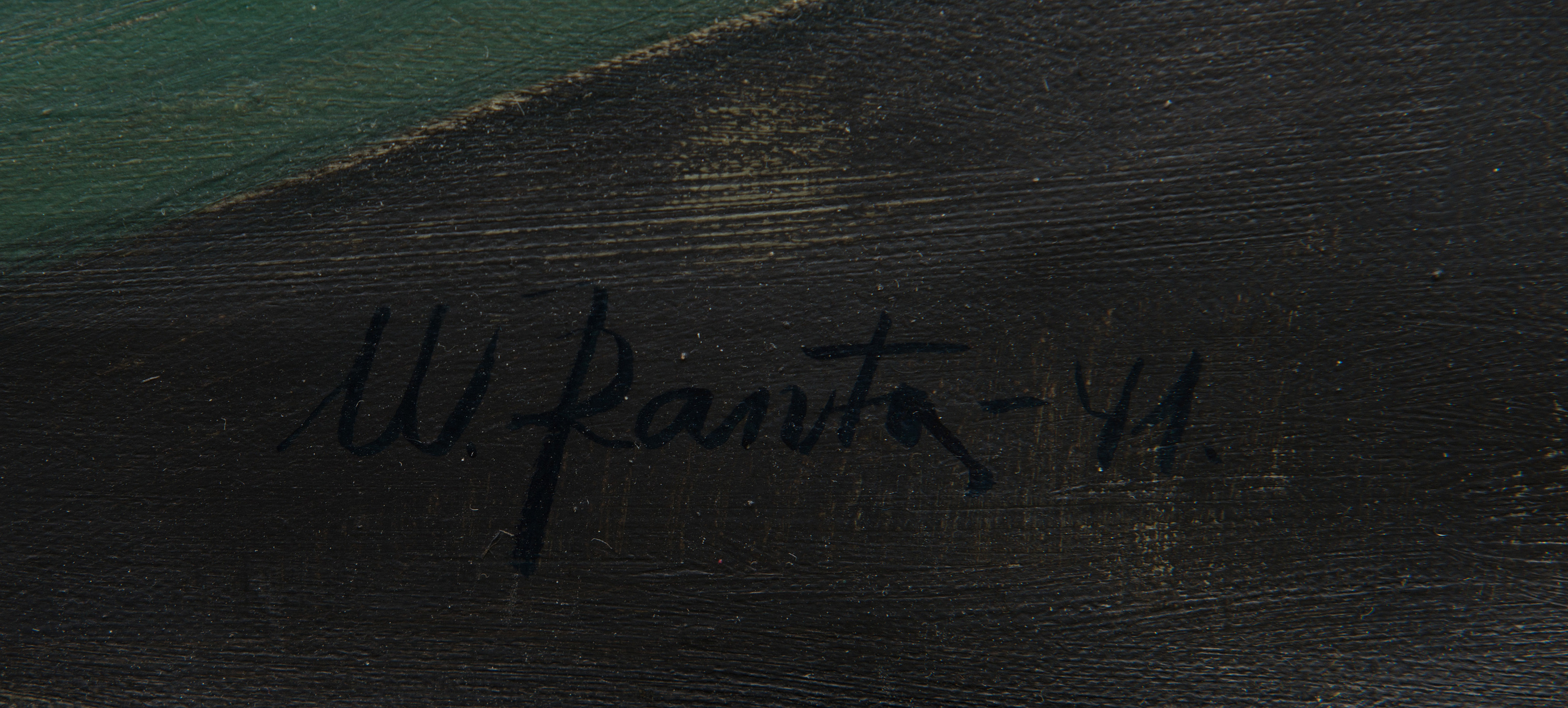 VILJO RANTA, oil on canvas, signed and dated -41. - Bukowskis