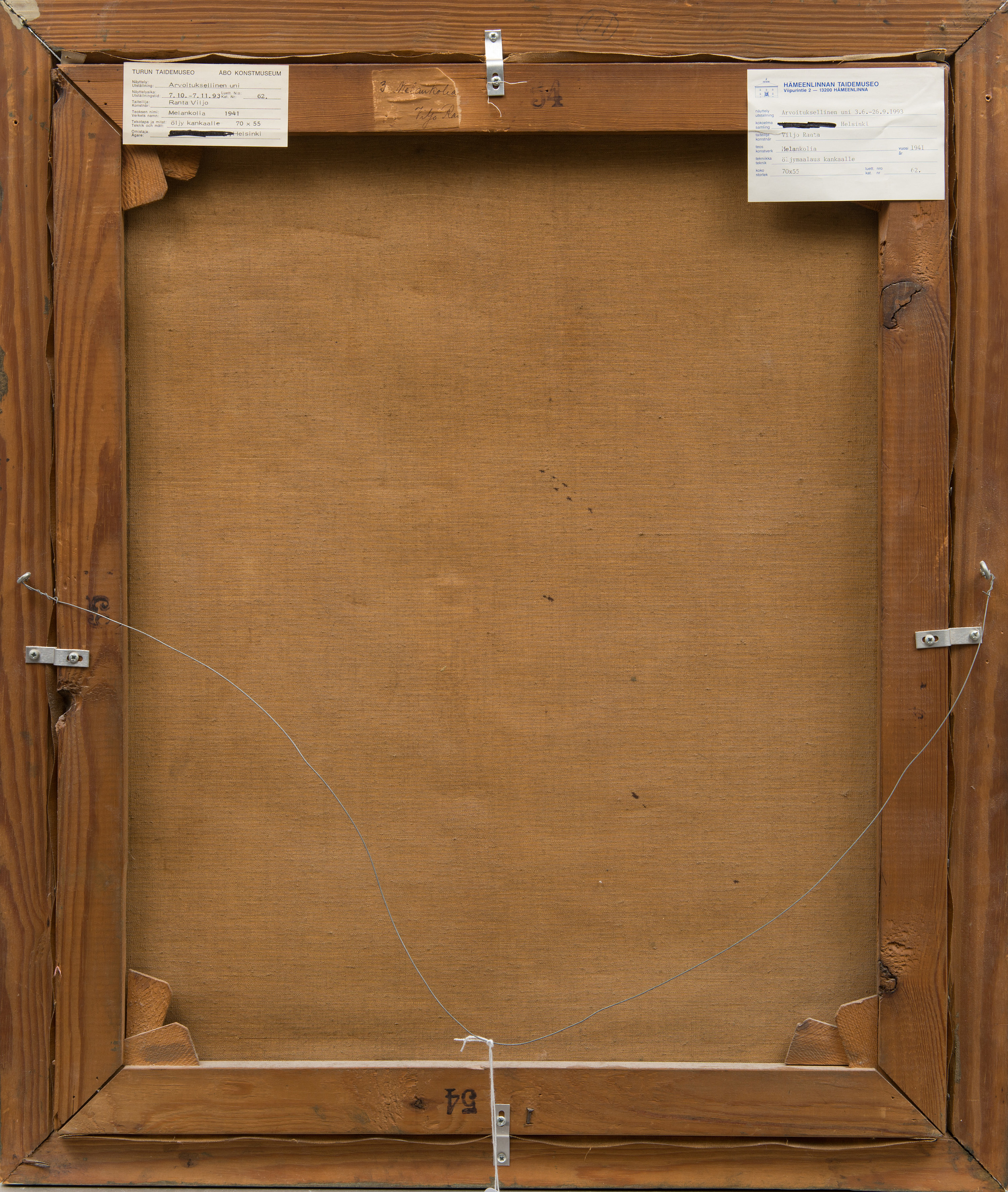 VILJO RANTA, oil on canvas, signed and dated -41. - Bukowskis