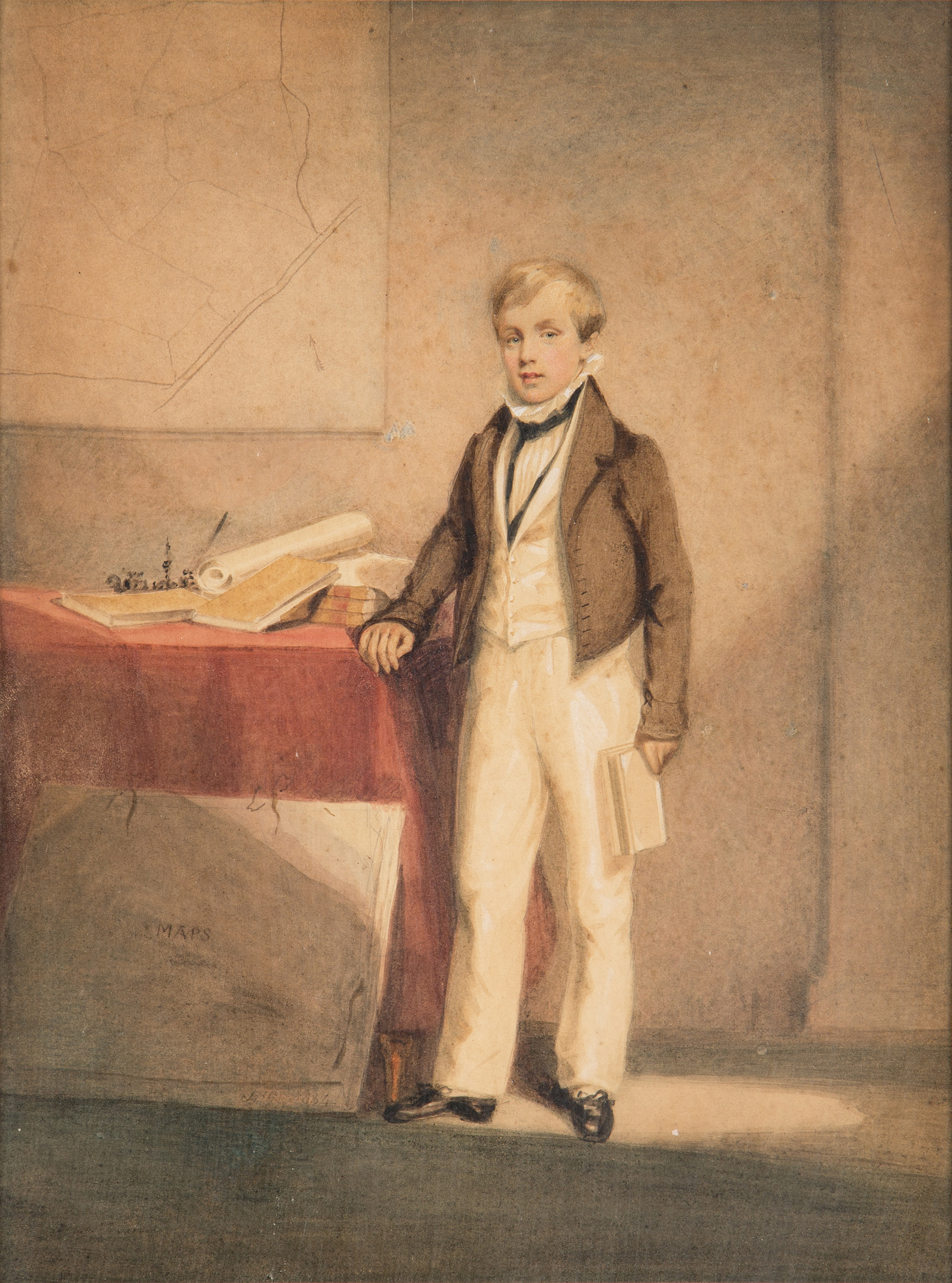 HORACE BEEVOR LOVE, watercolour, signed and dated 1834. - Bukowskis