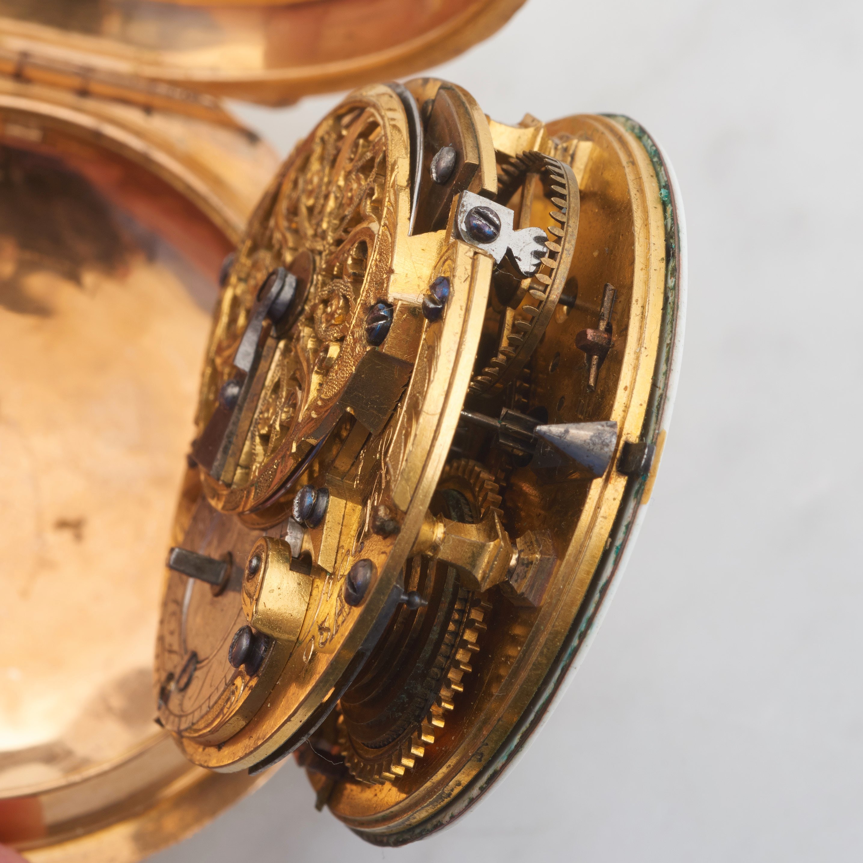 JOHAN LINDQUIST (17xx-1779), Stockholm, pocket watch, 47,5 mm, - Bukowskis