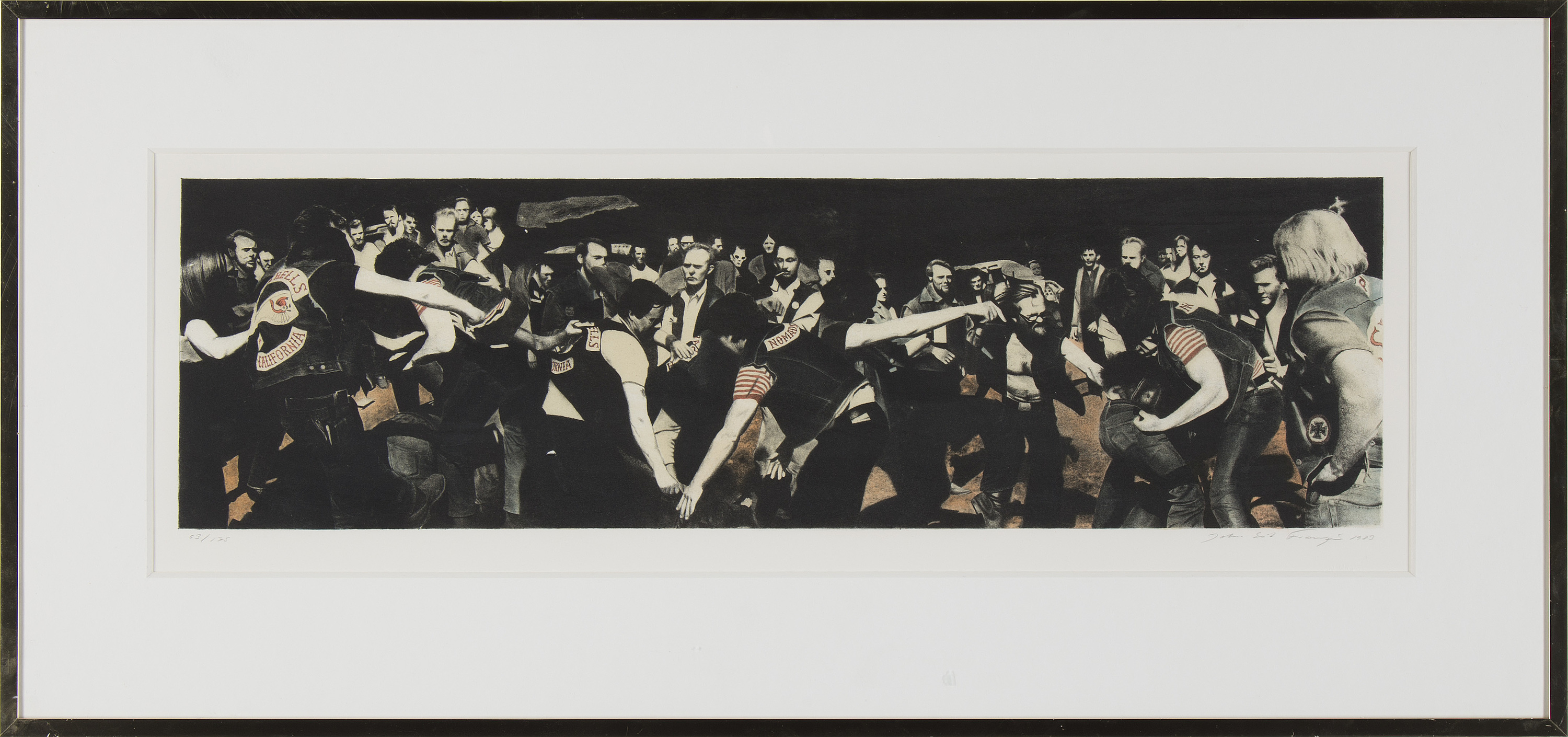 JOHN-E FRANZÉN, a colour lithograph, signed and dated 1983, numbered 63 ...