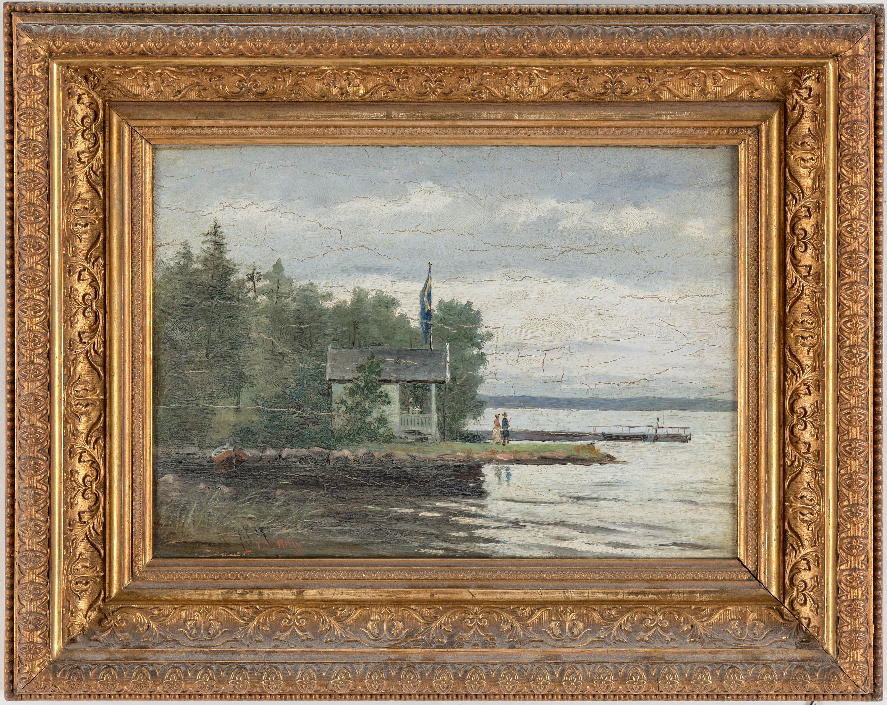 JOHAN AUGUST TILLBERG, pannå, signerad J A Tillberg. - Bukowskis