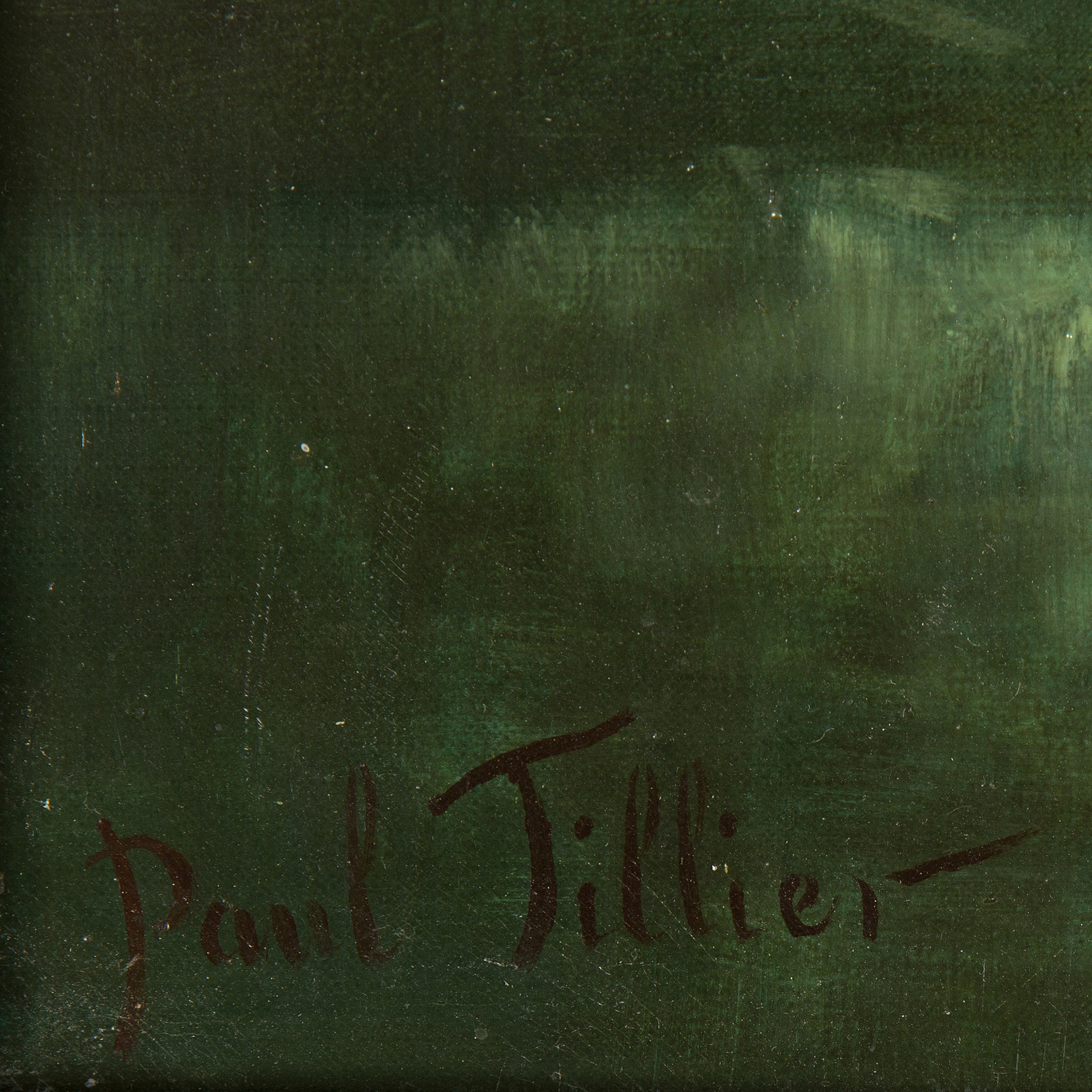 PAUL-PROSPER TILLIER, oil on canvas, signed. - Bukowskis