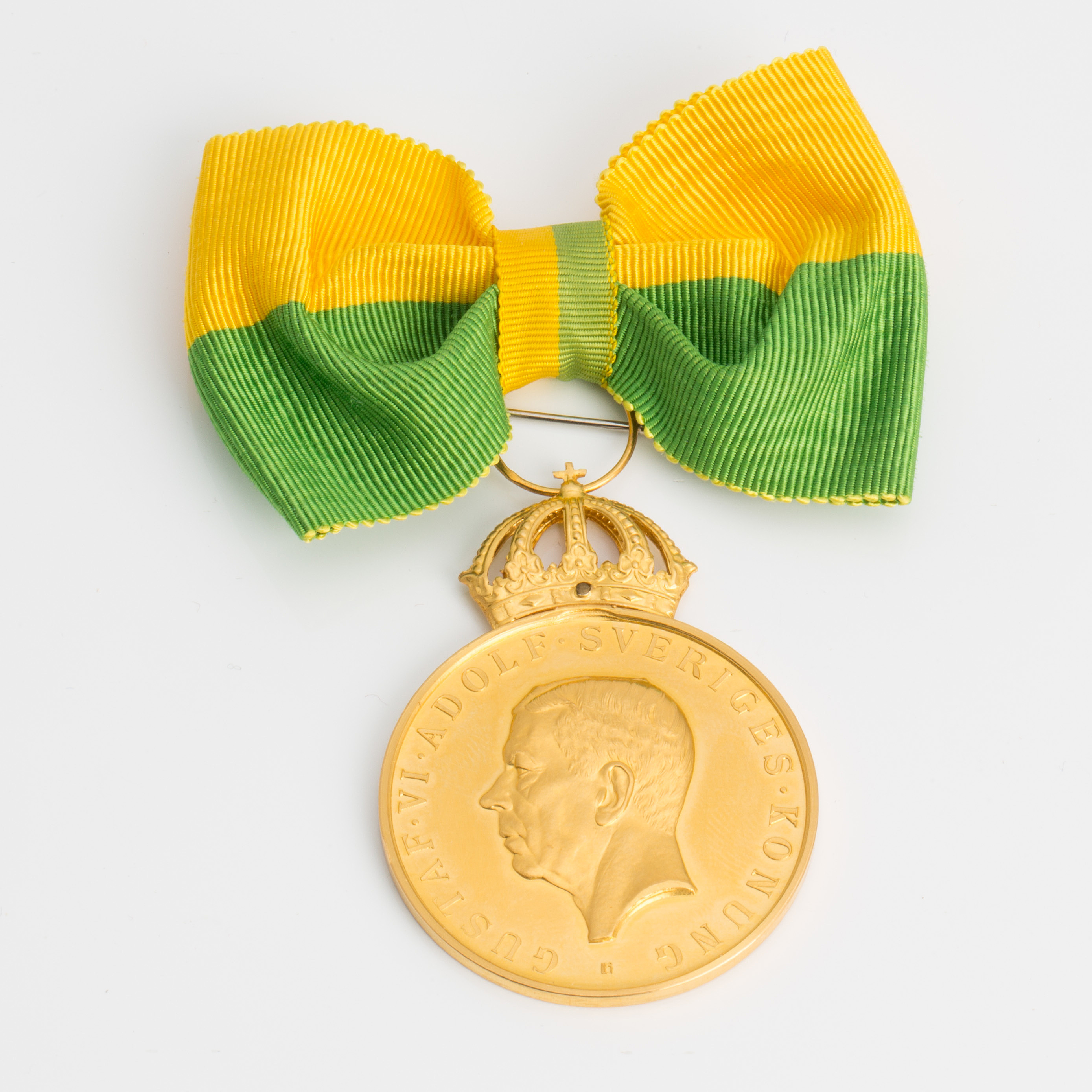 GULDMEDALJ, 18 k guld, Kungliga Patriotiska Sällskapet, 1957, vikt ca ...