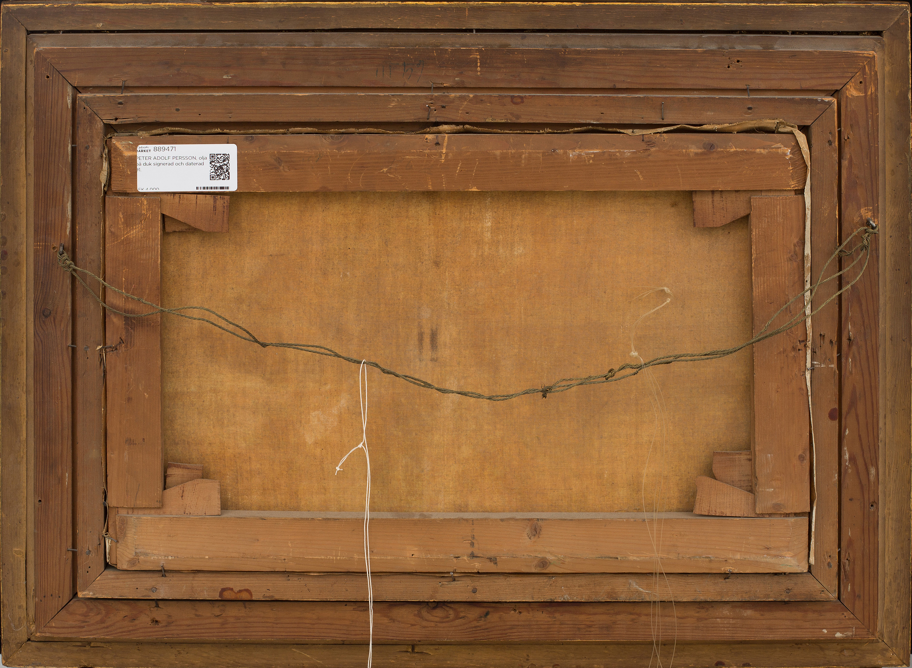 PETER ADOLF PERSSON, olja på duk signerad och daterad 91. - Bukowskis