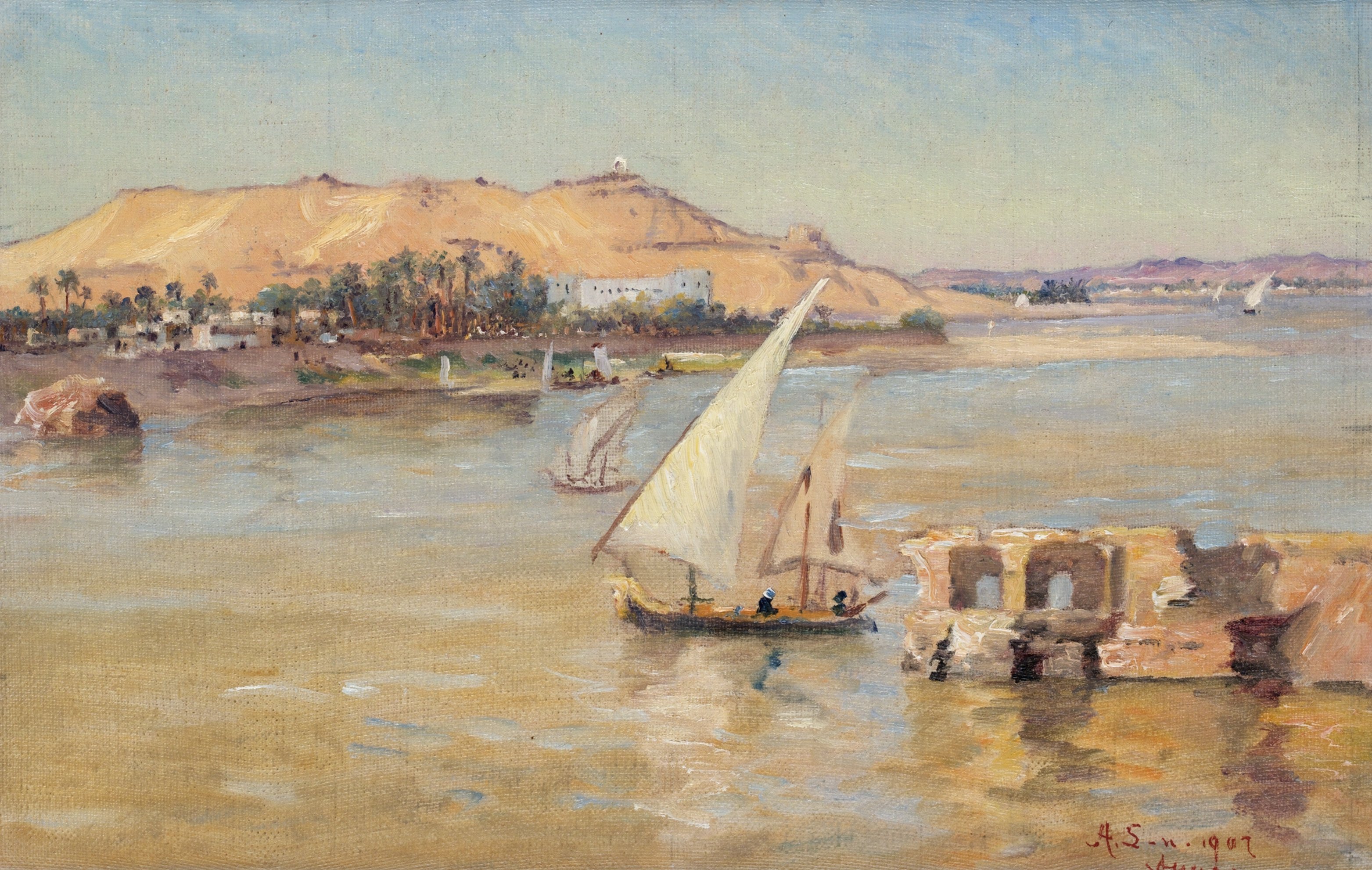 Axel Lindman, "Assuan". - Bukowskis