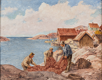 EMIL ÅBERG, oil on panel, signed E.Åberg. - Bukowskis