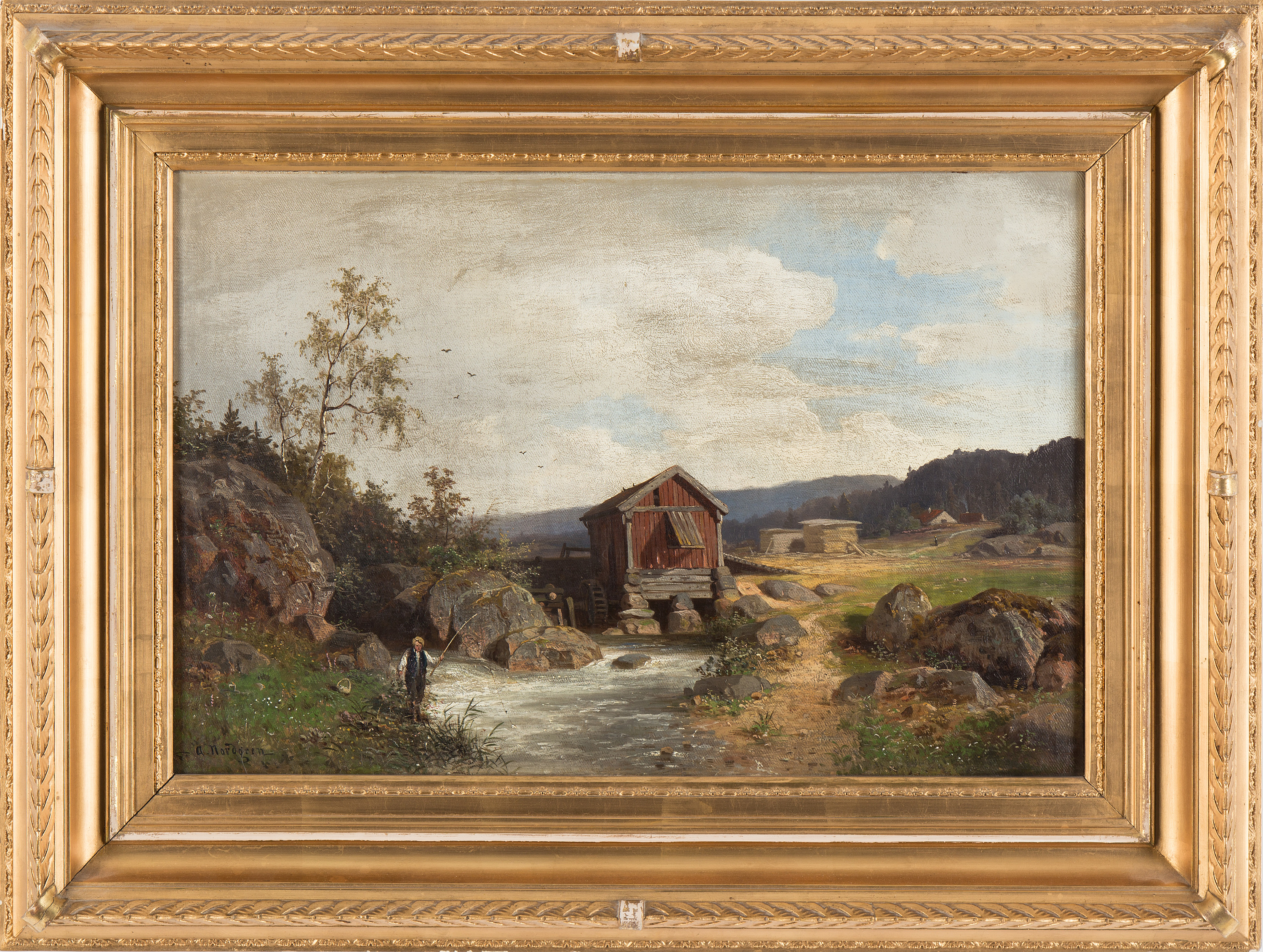 AXEL NORDGREN, oil on canvas, signed. - Bukowskis