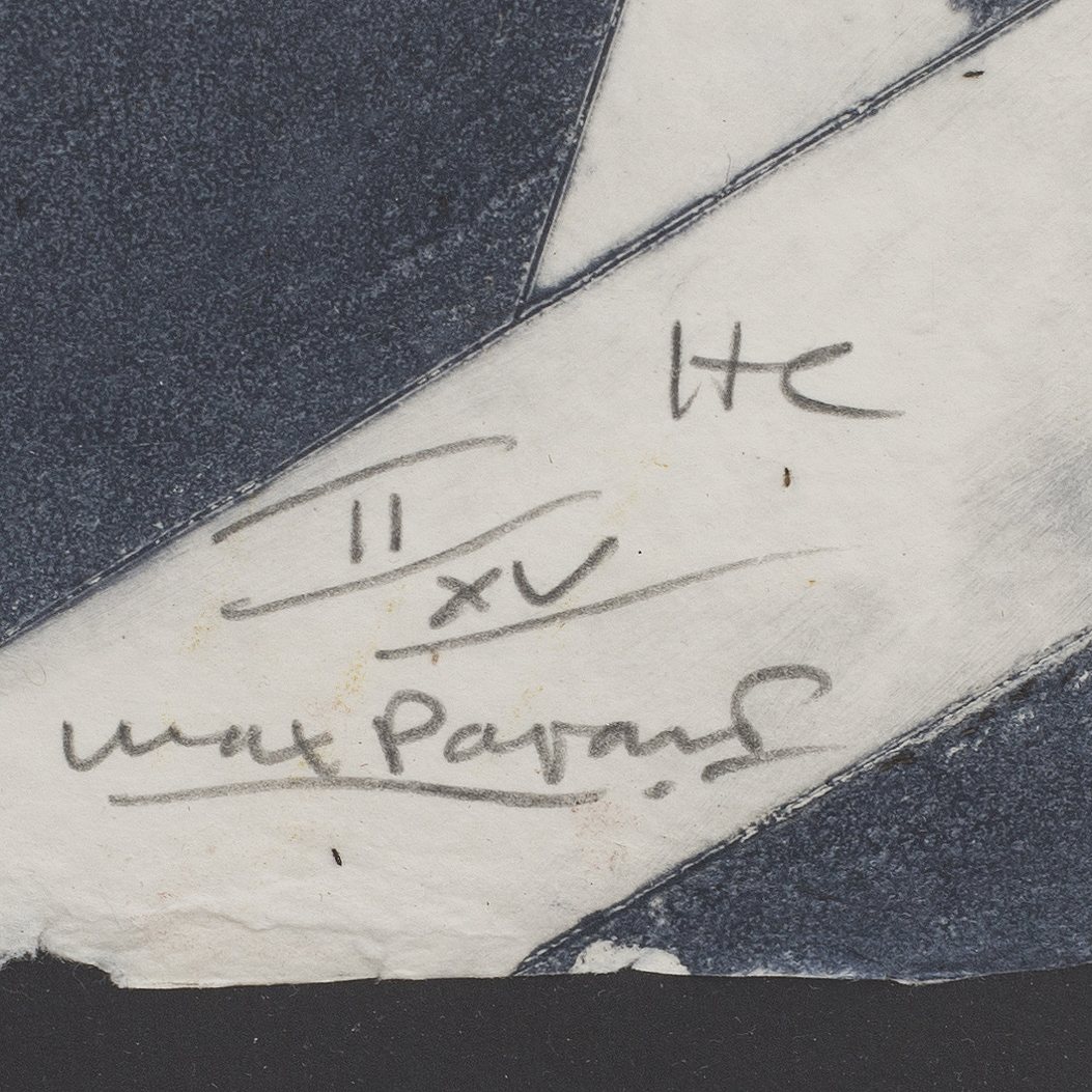 MAX PAPART, carborundum collage, signed and numbered H C II/XV, - Bukowskis