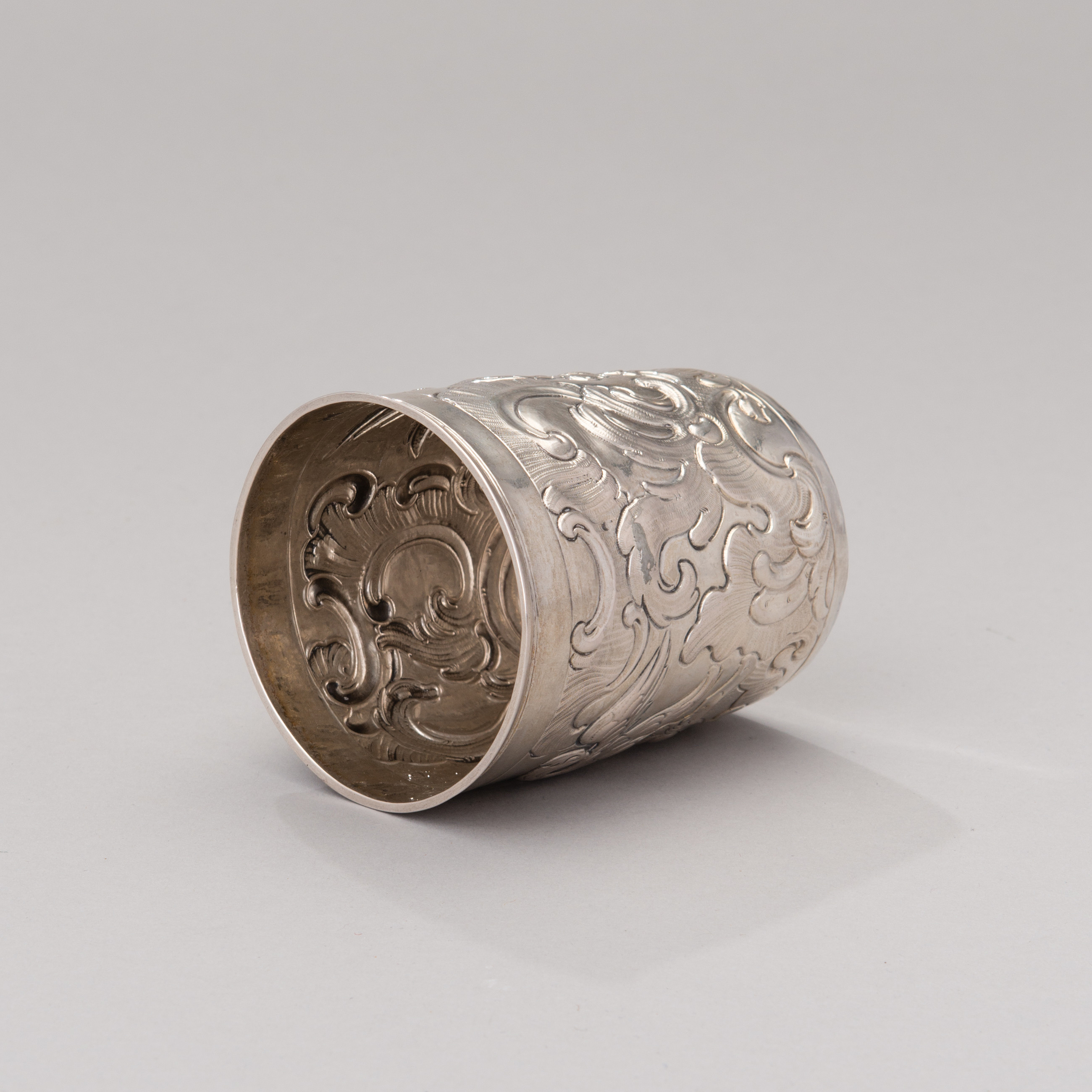A RUSSIAN SILVER BEAKER, Moscow 18th century, unidentified goldsmith ...