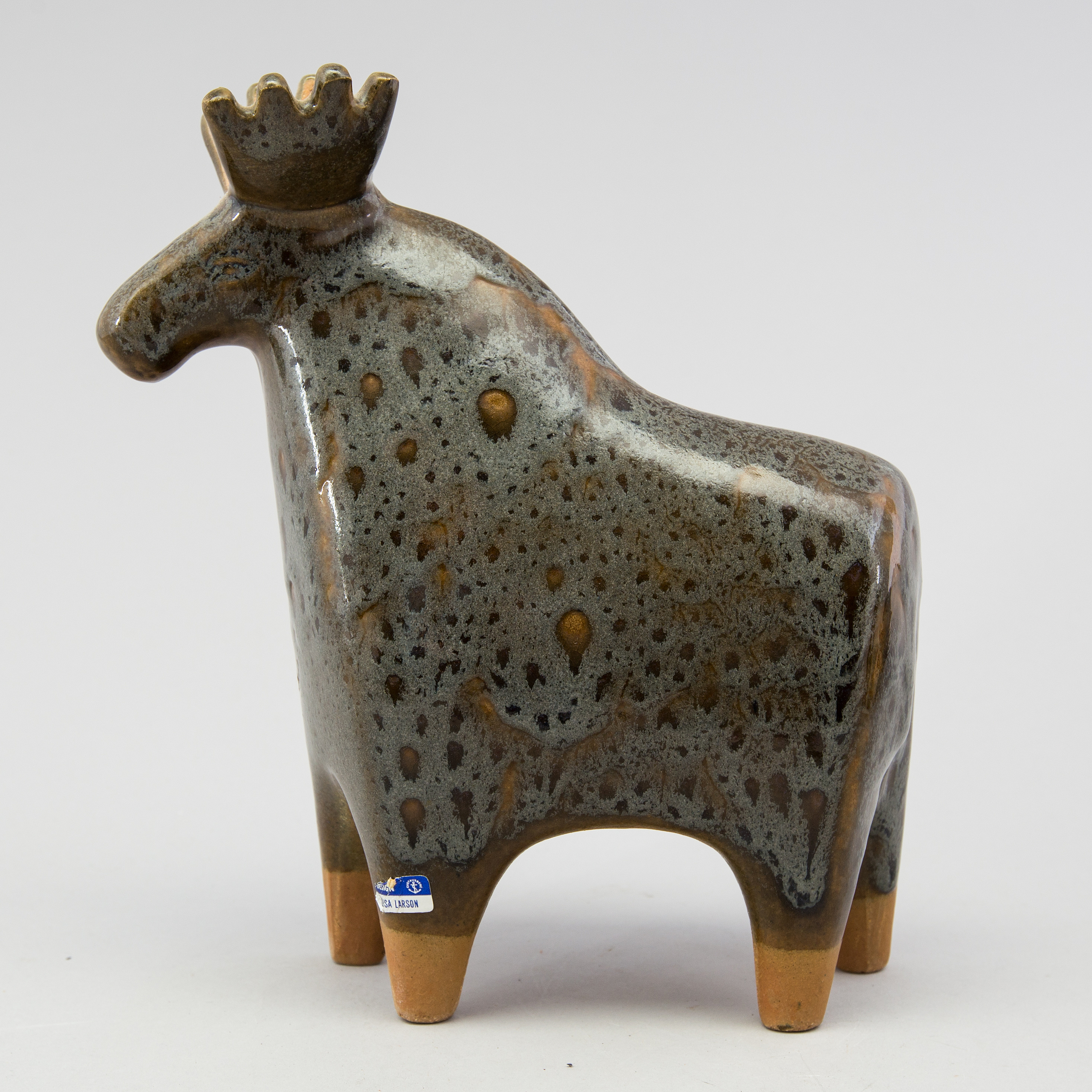 A LISA LARSON stoneware figurine "Elk" from the series "Stora Zoo" for ...