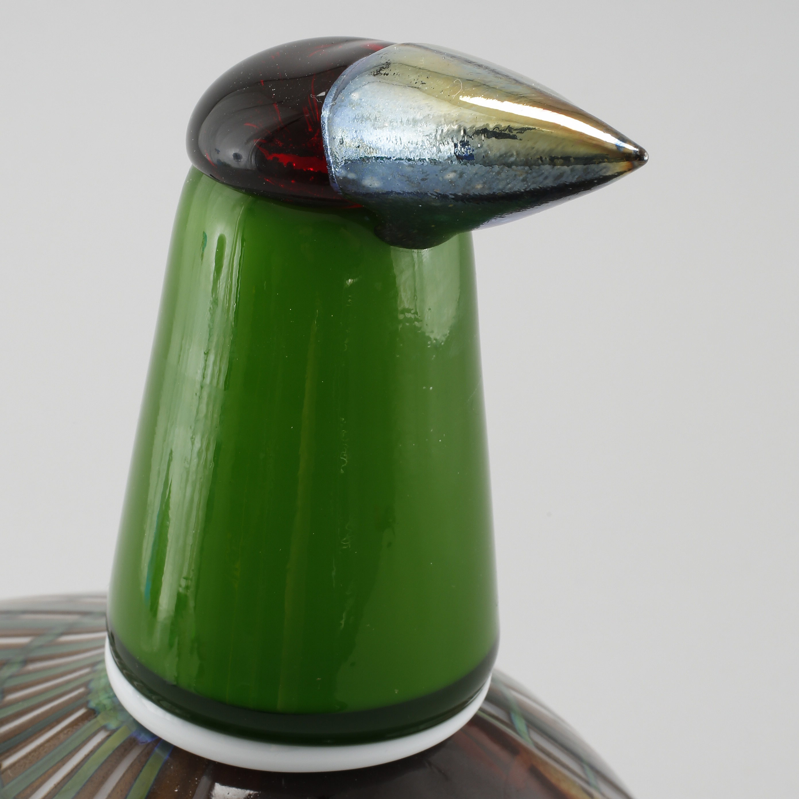 OIVA TOIKKA, glass sculpture, "Juhlafasaani", Nuutajärvi Notsjö Pro ...