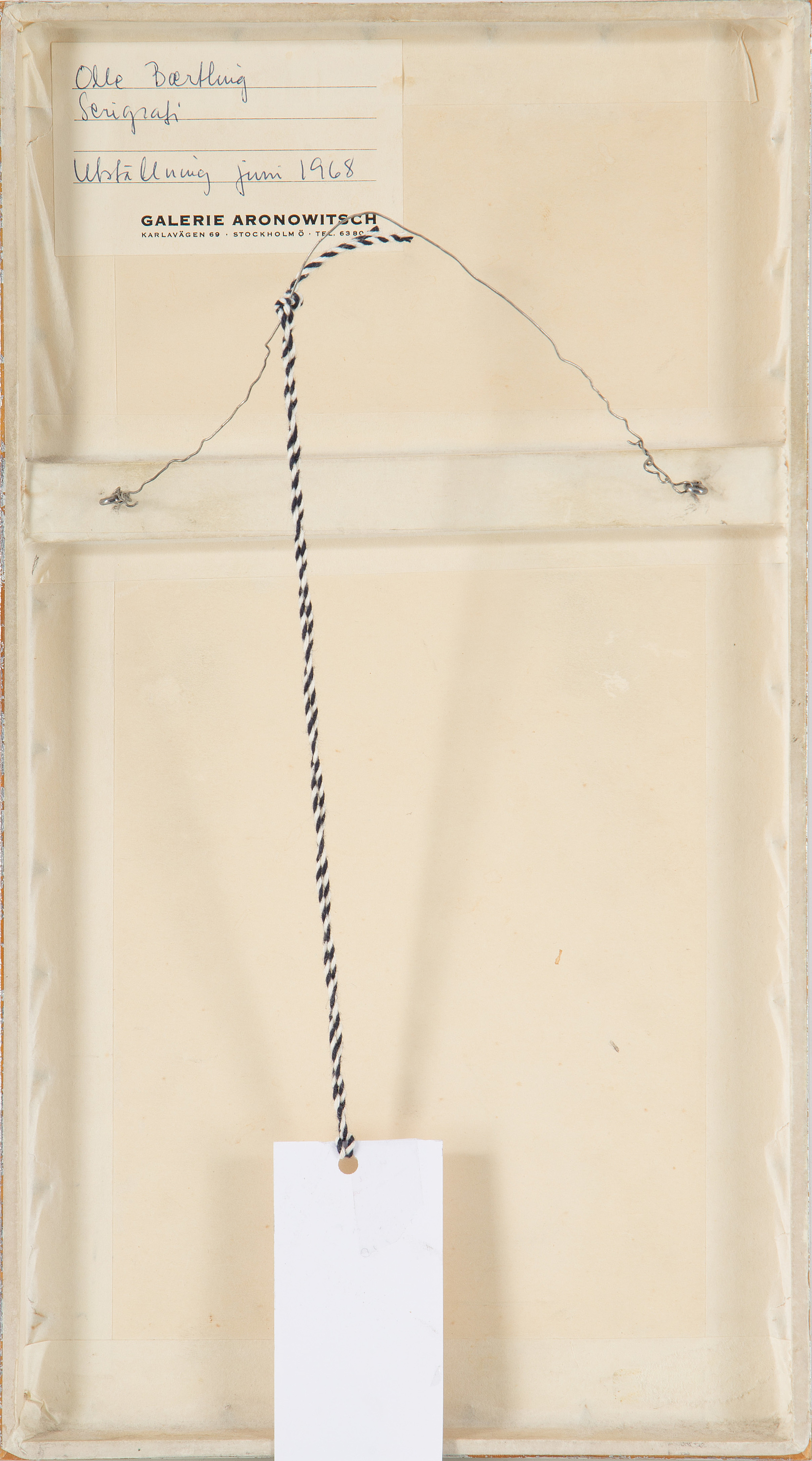 OLLE BAERTLING, a serigraph signed, numbered and dated 1964-68. - Bukowskis