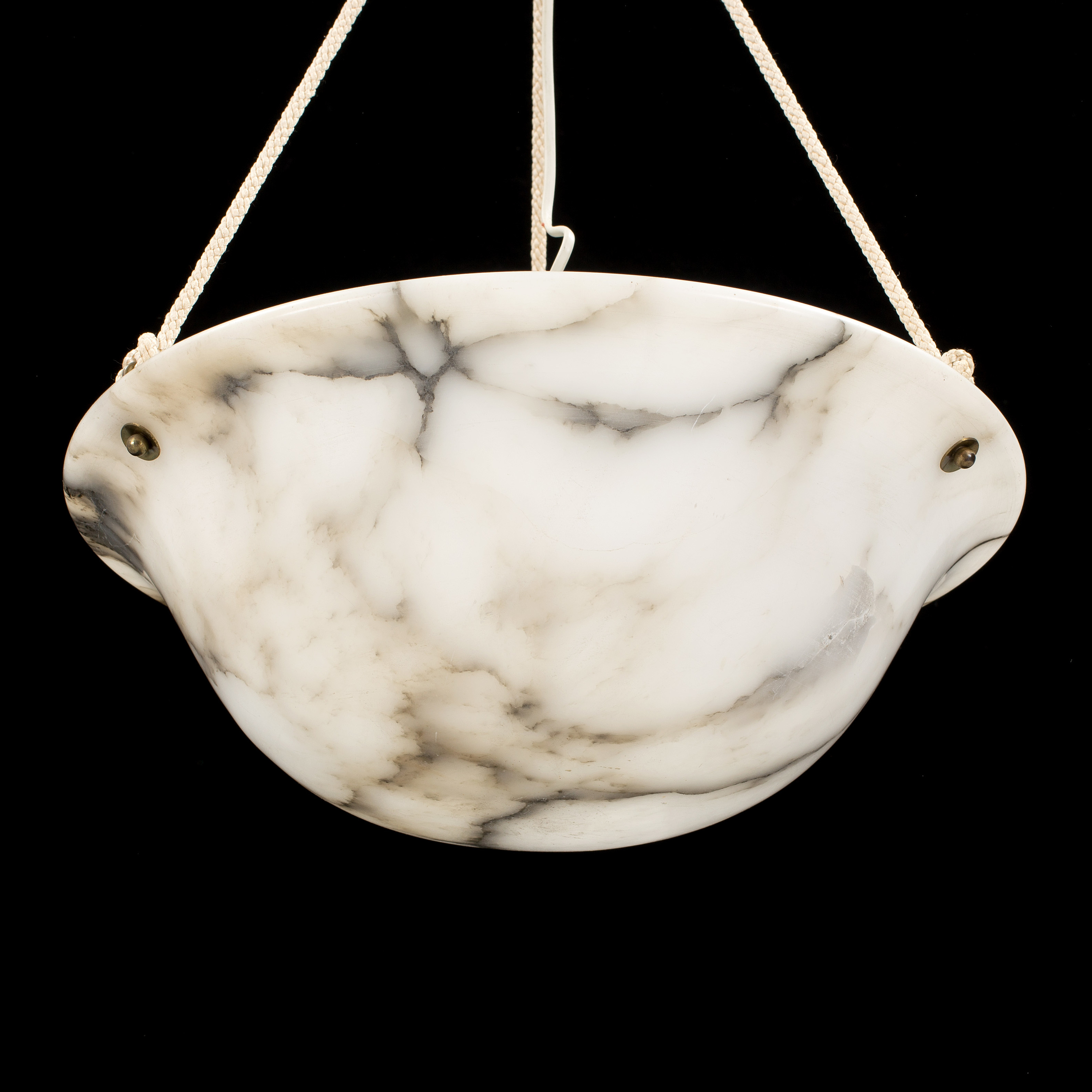 A 20th century alabaster ceiling light pendant. - Bukowskis