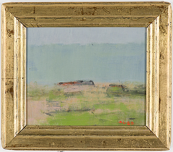 ANDERS LINDGREN, oil on board. Signed and dated -80. - Bukowskis