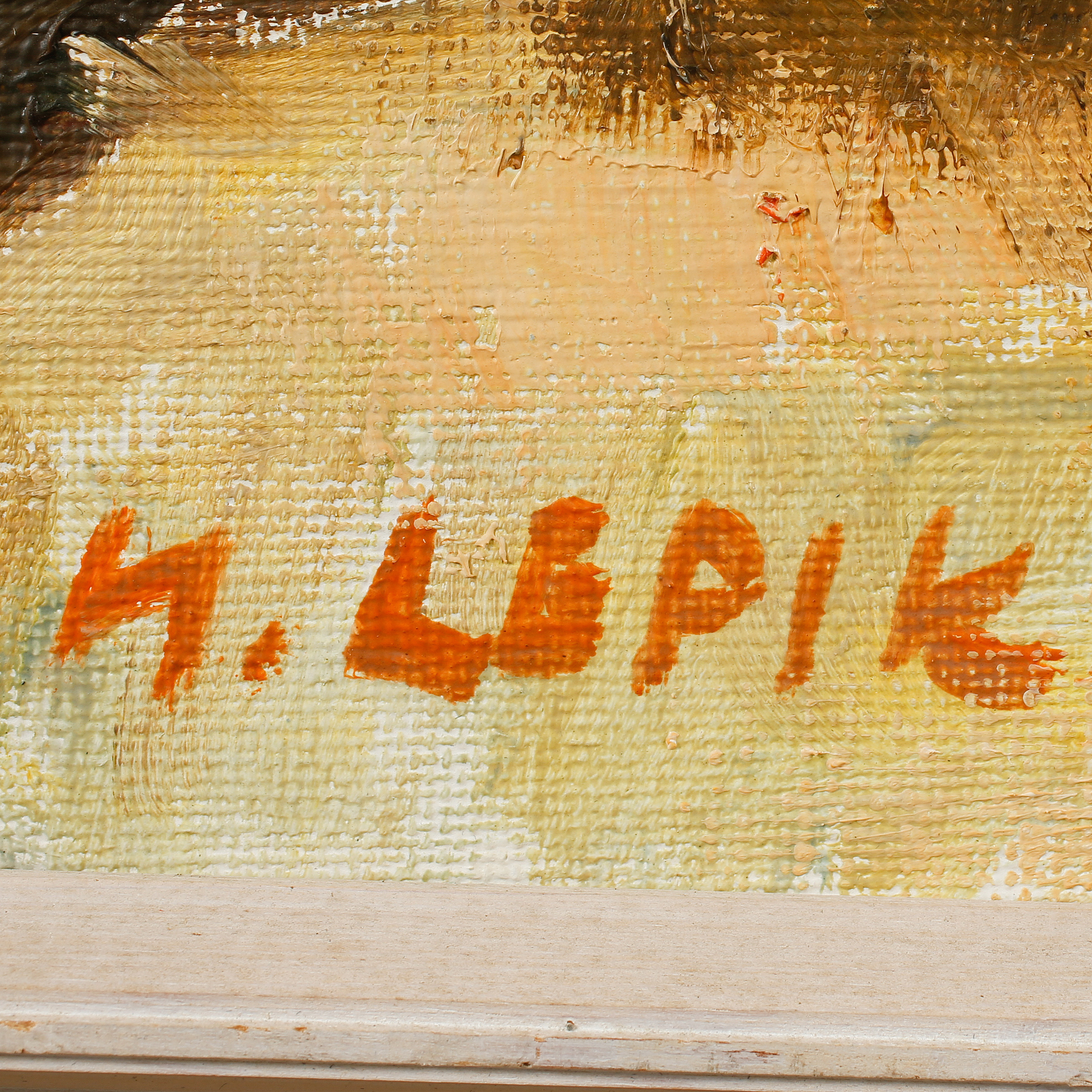 HUGO LEPIK, oil on canvas, signed. - Bukowskis