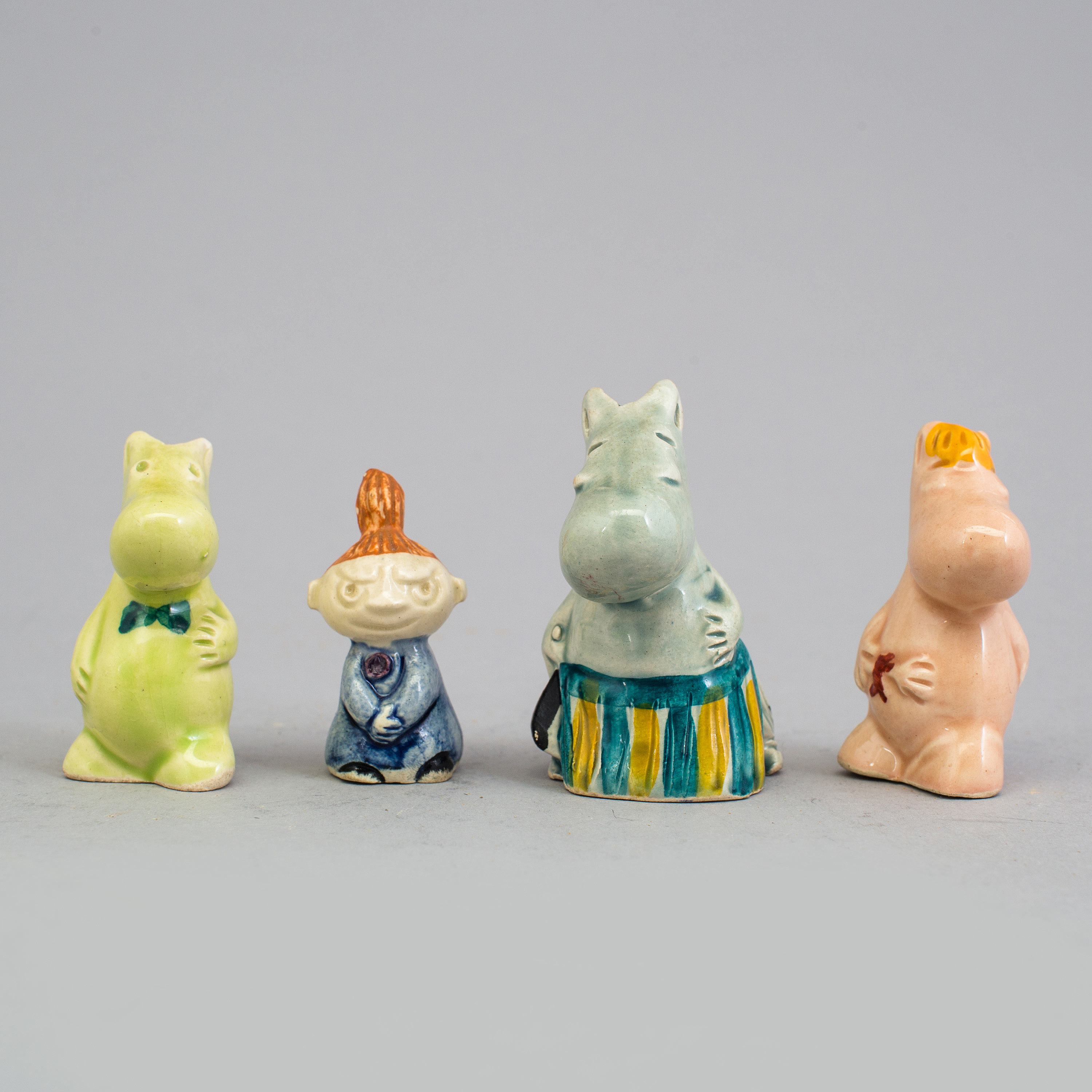 SIGNE HAMMARSTEN-JANSSON, eight moomin ceramic characters by Arabia in ...