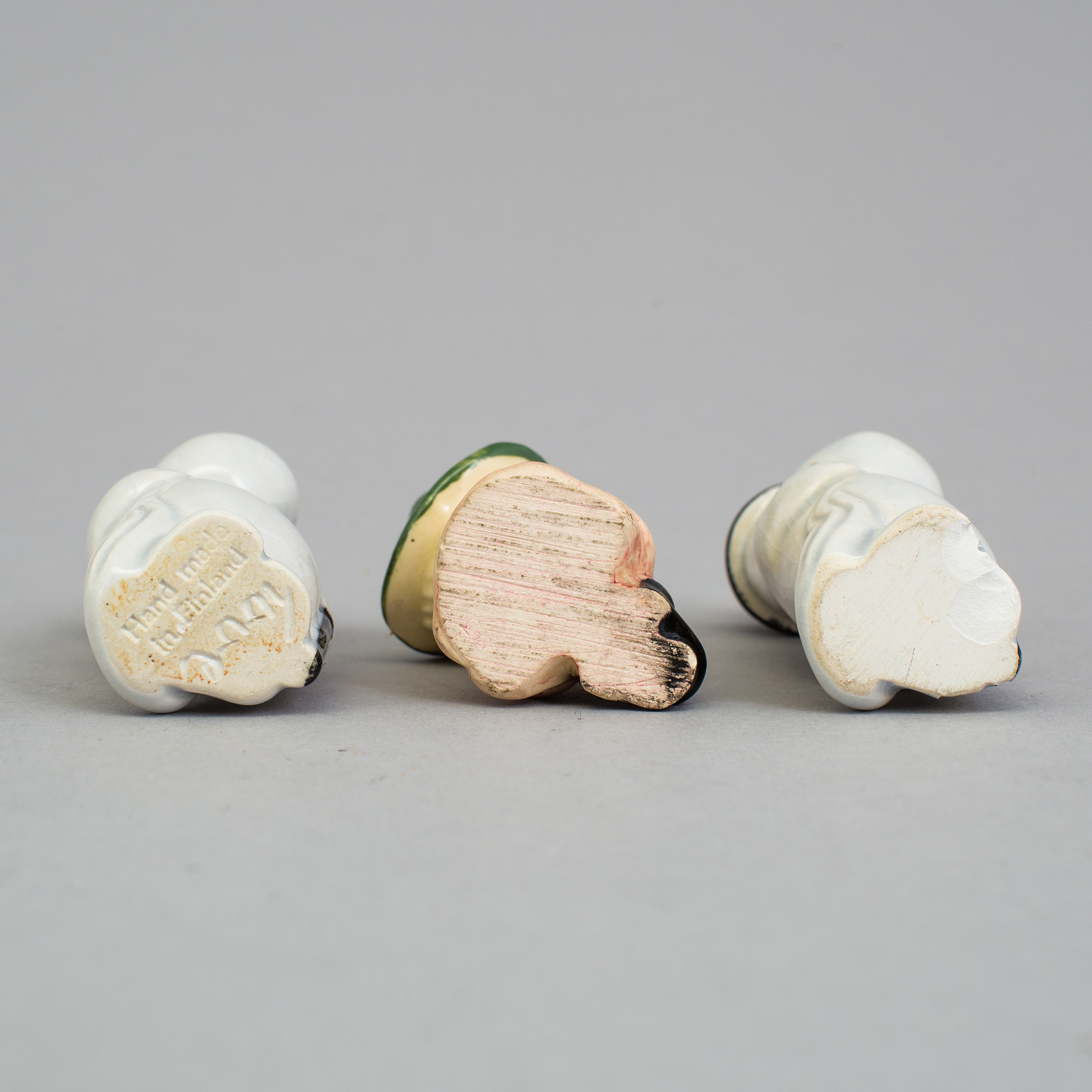 SIGNE HAMMARSTEN-JANSSON, three moomin ceramic characters by Arabia in ...