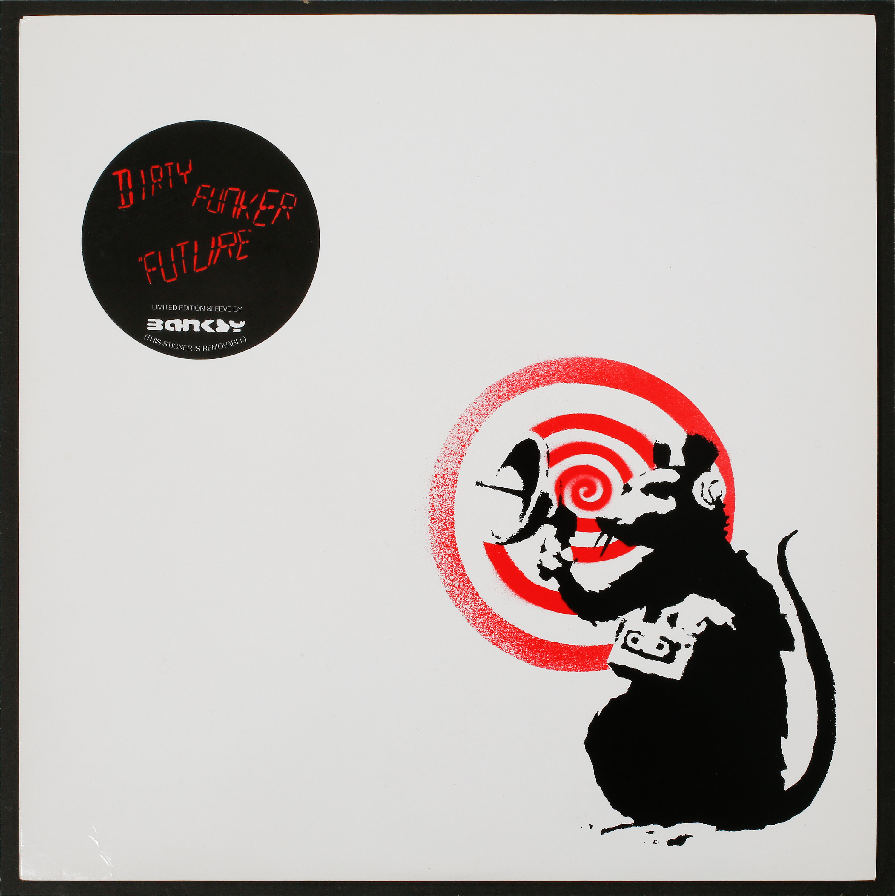 BANKSY, skivomslag, serigrafi, "Radar rat", limited edition 500, ej ...