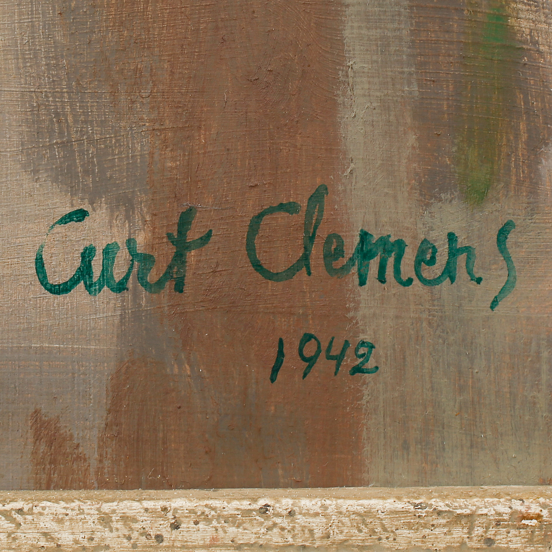 CURT CLEMENS, oil on panel, signed and dated 1942. - Bukowskis