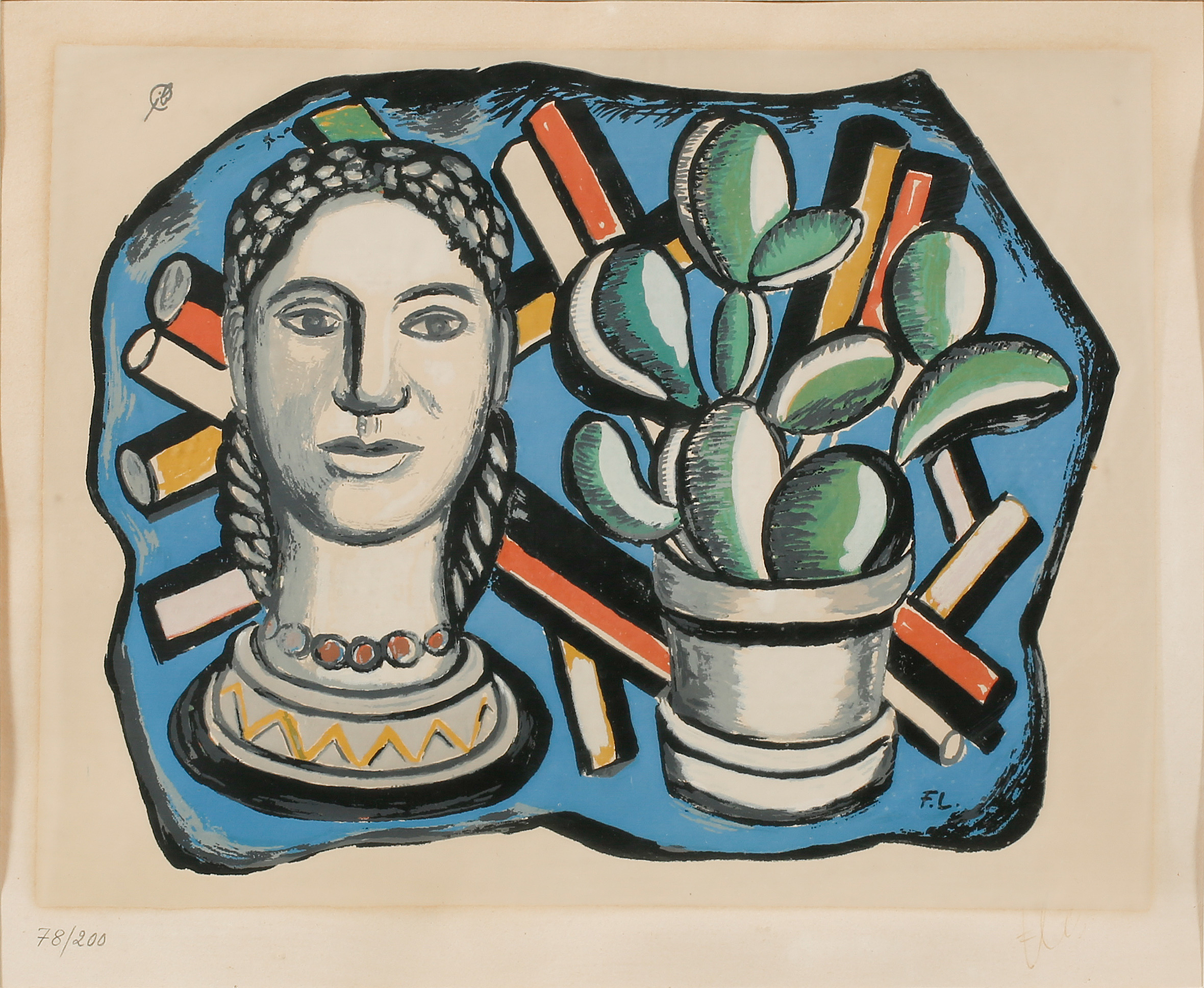 FERNAND LÉGER, color lithograph, signed and numbered 78/200. - Bukowskis