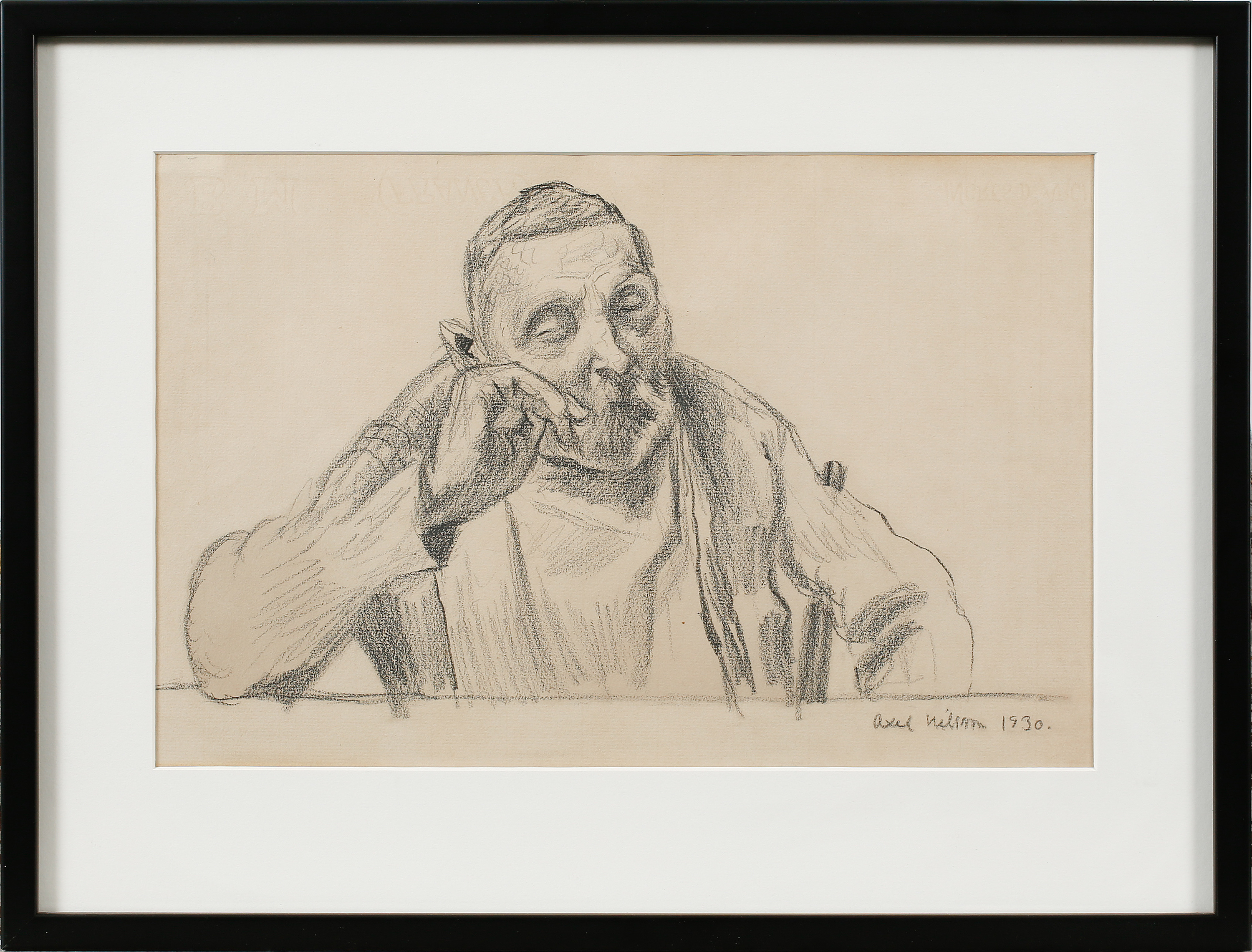 AXEL NILSSON, blyertsteckningar, 4 st, signerade och delvis daterade ...