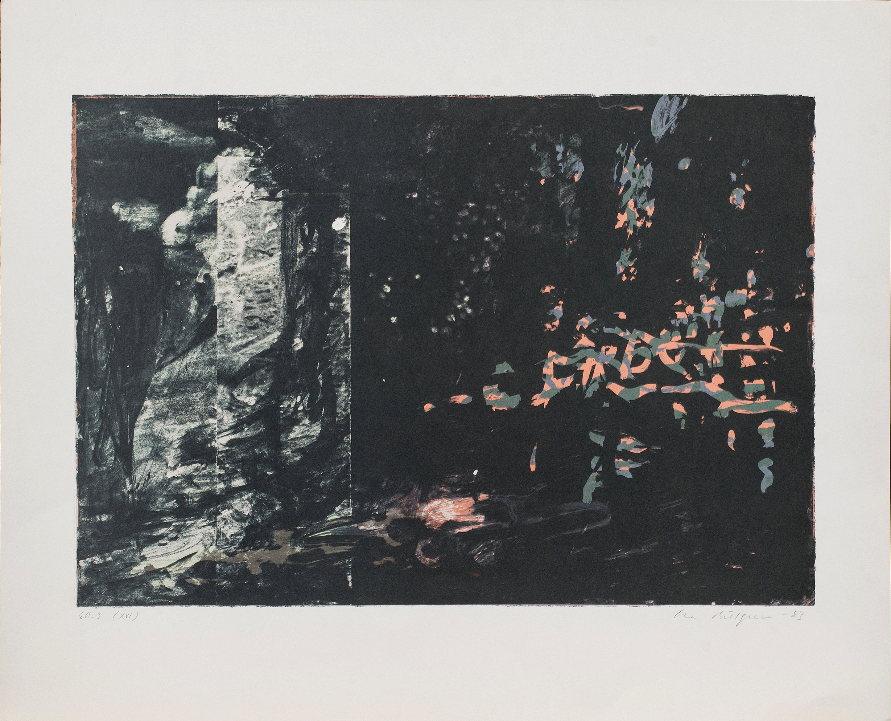 OLA BILLGREN, litograph. - Bukowskis