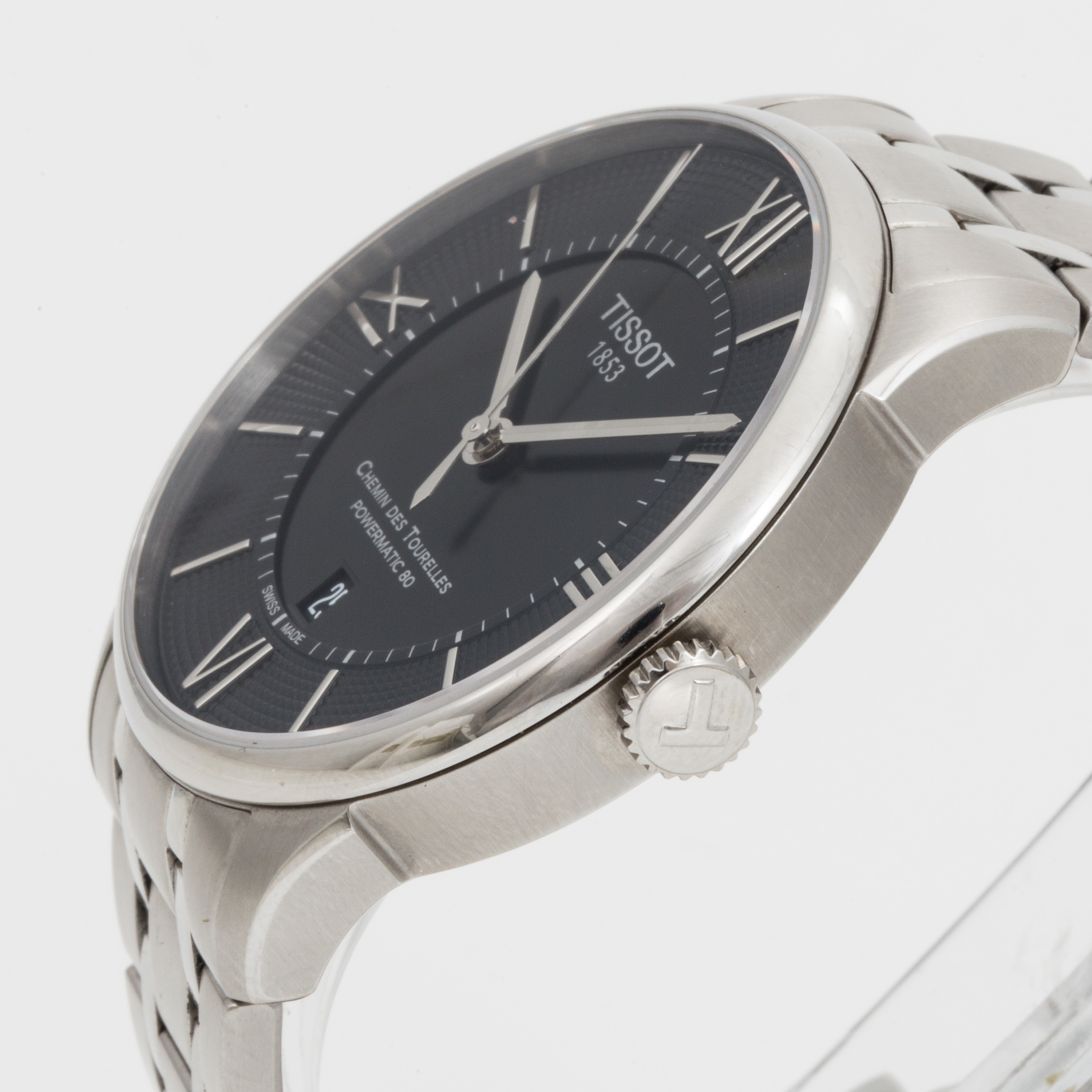 TISSOT, Chemin des Tourelles, Powermatic 80, wristwatch, 42 mm, - Bukowskis