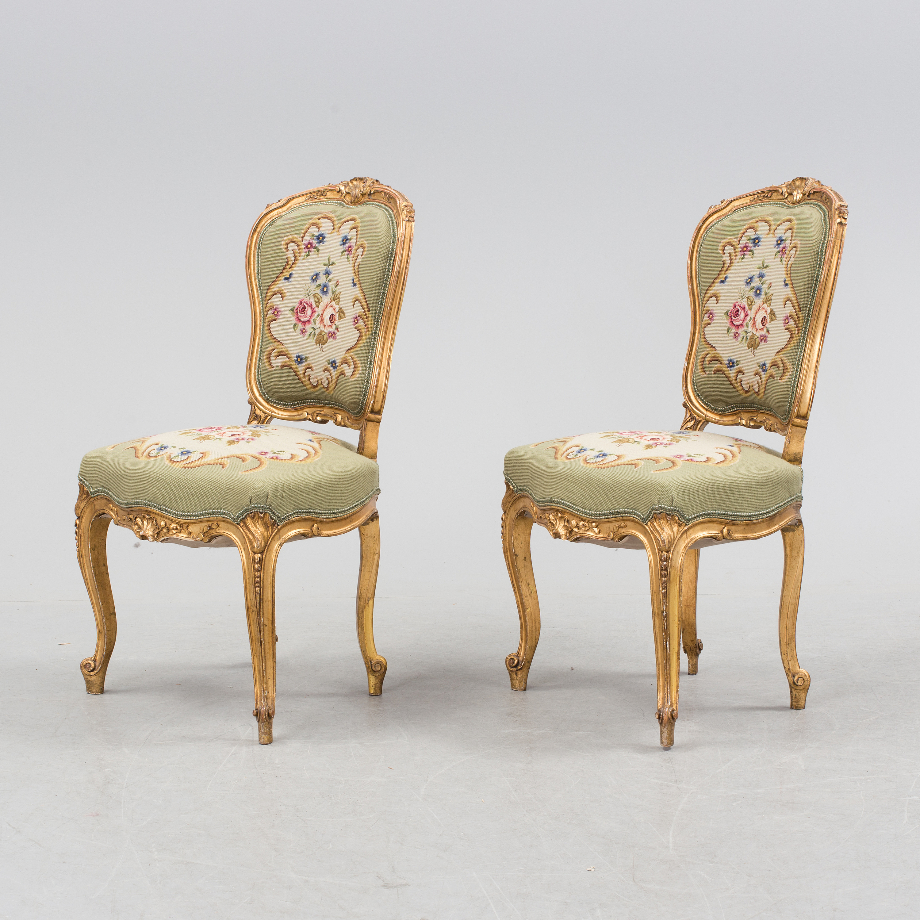 STOLAR, ett par, rokoko-stil, 1900-tal. - Bukowskis