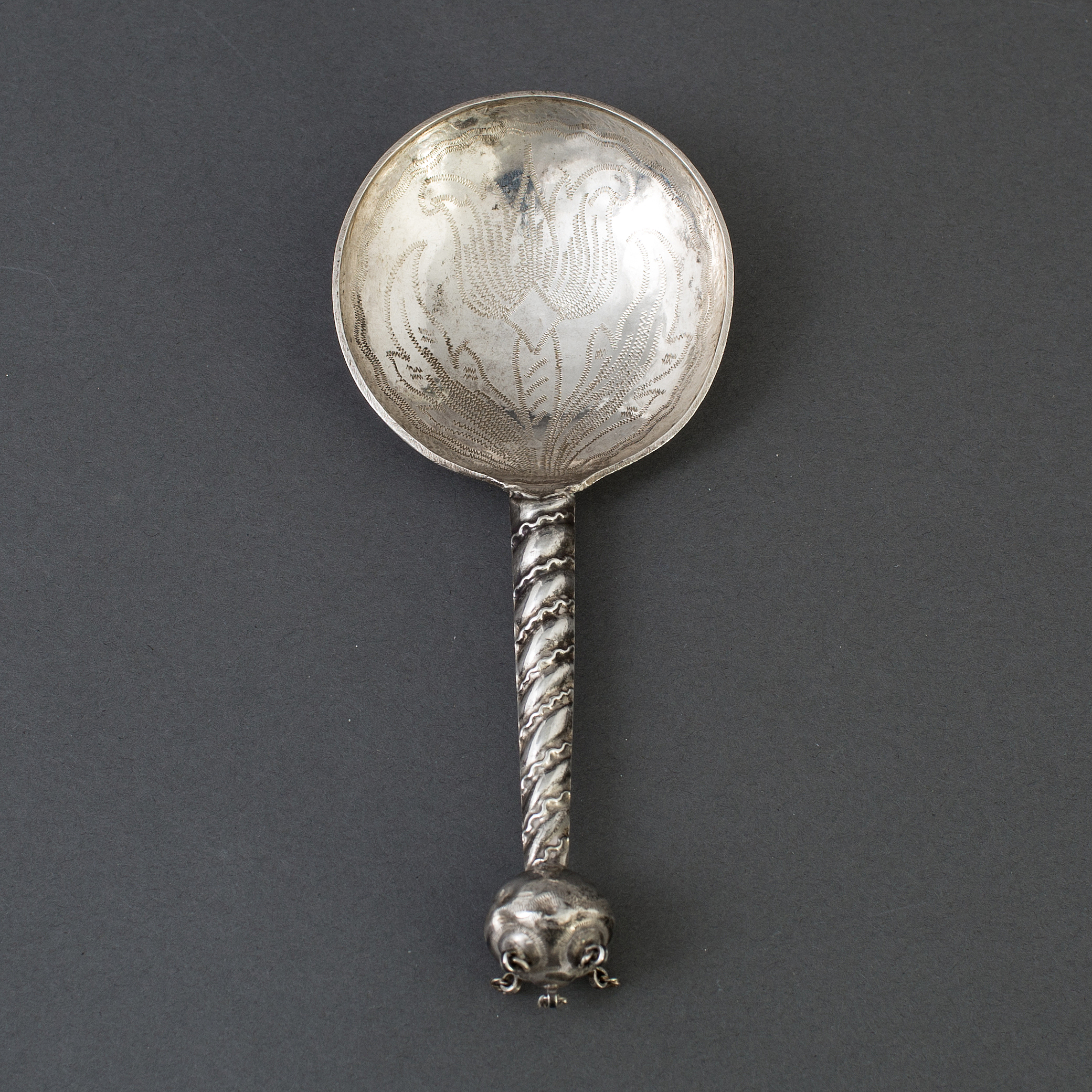 A Swedish 18th century silver spoon, mark of Christian Hallenborg ...